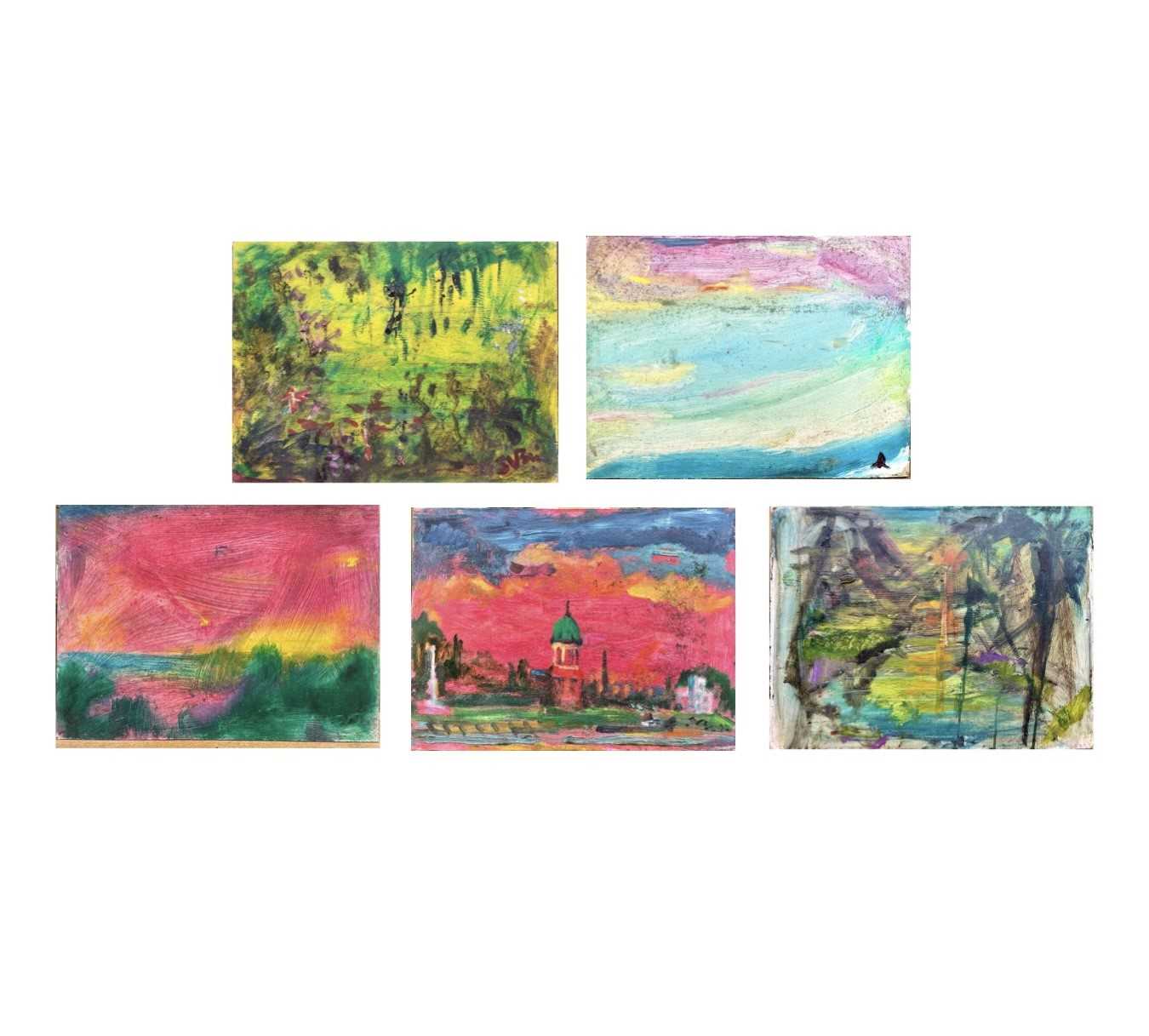 Lot 538 - Sven BERLIN (1911-1999) Five Works Oil on