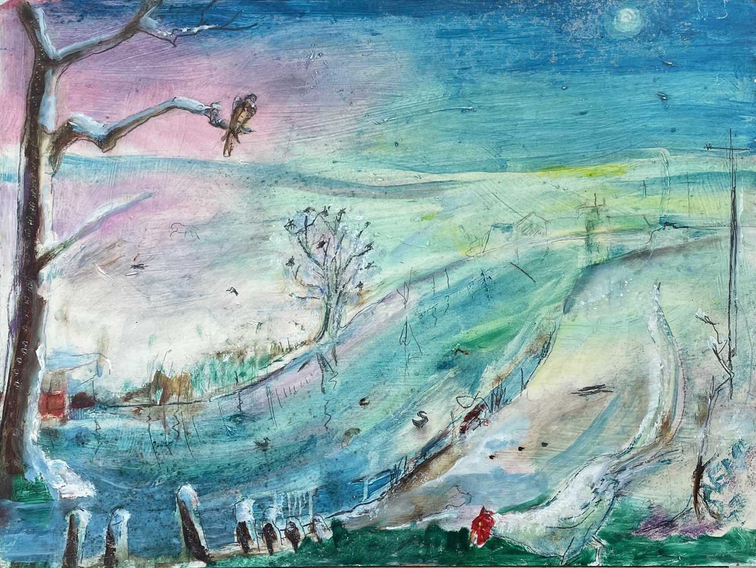 Lot 234 - Sven BERLIN (1911-1999) Landscape with