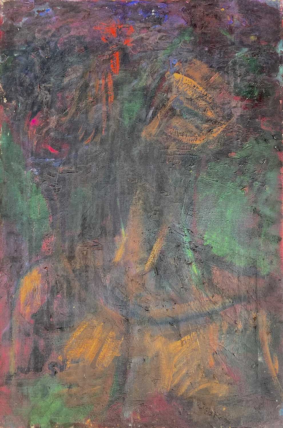 Lot 744 - Sven BERLIN (1911-1999) Portrait Oil on