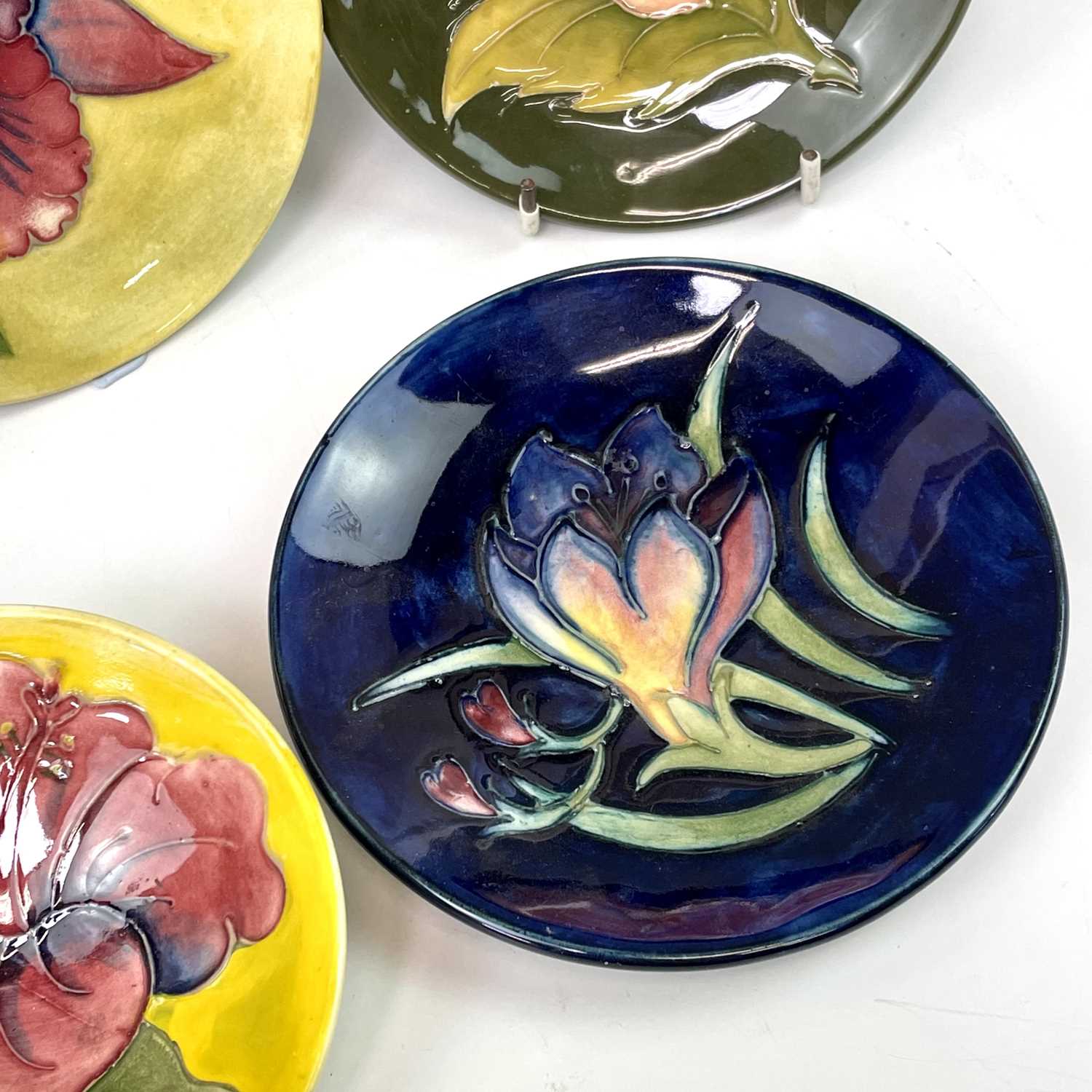 Lot 855 - A Moorcroft pottery Maple leaf pin tray