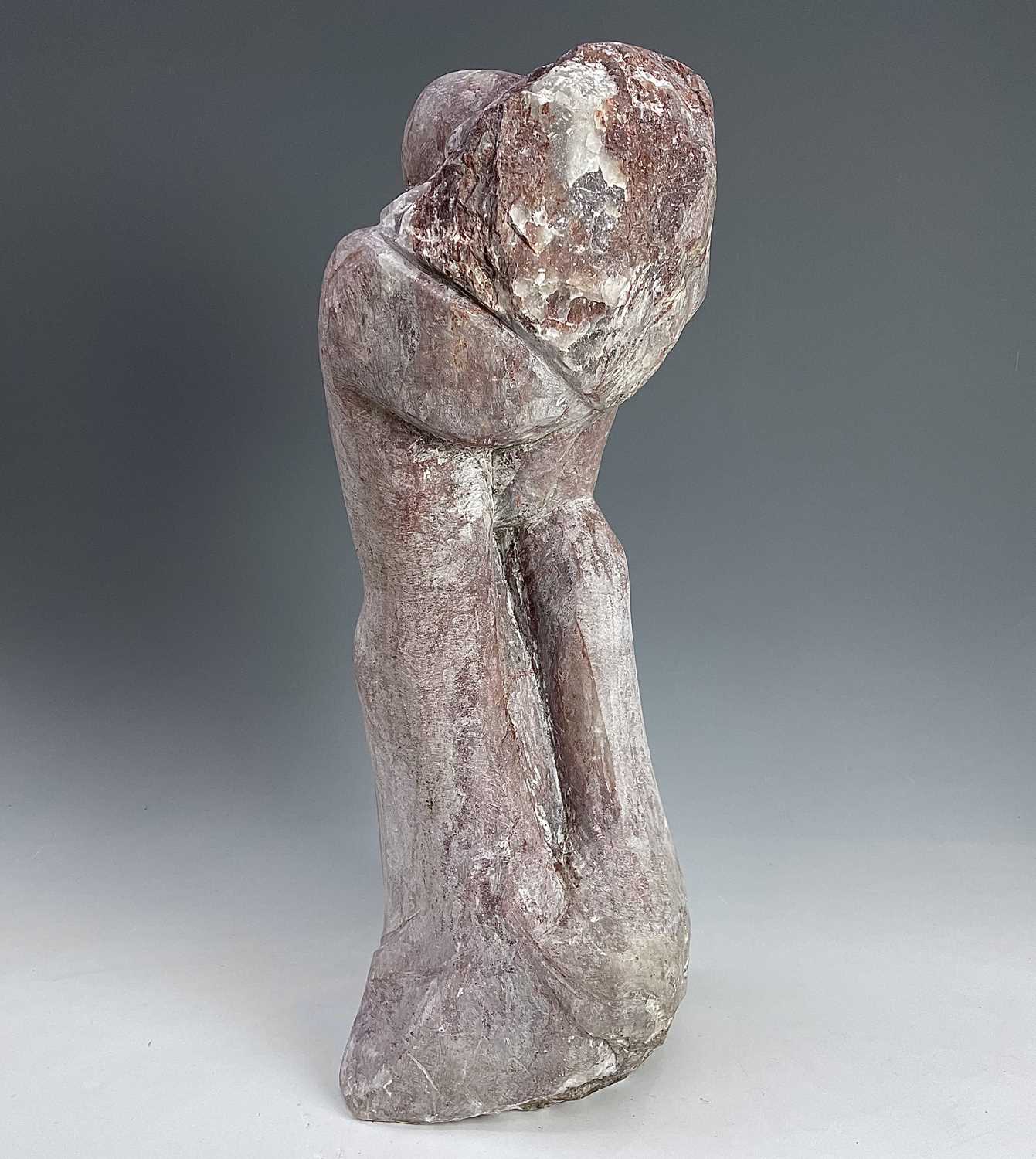 Lot 226 - Sven BERLIN (1911-1999) Lovers Alabaster