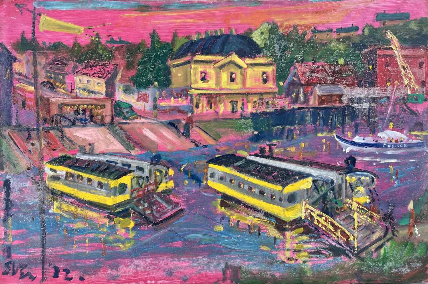 Lot 197 - Sven BERLIN (1911-1999) Isle of Wight