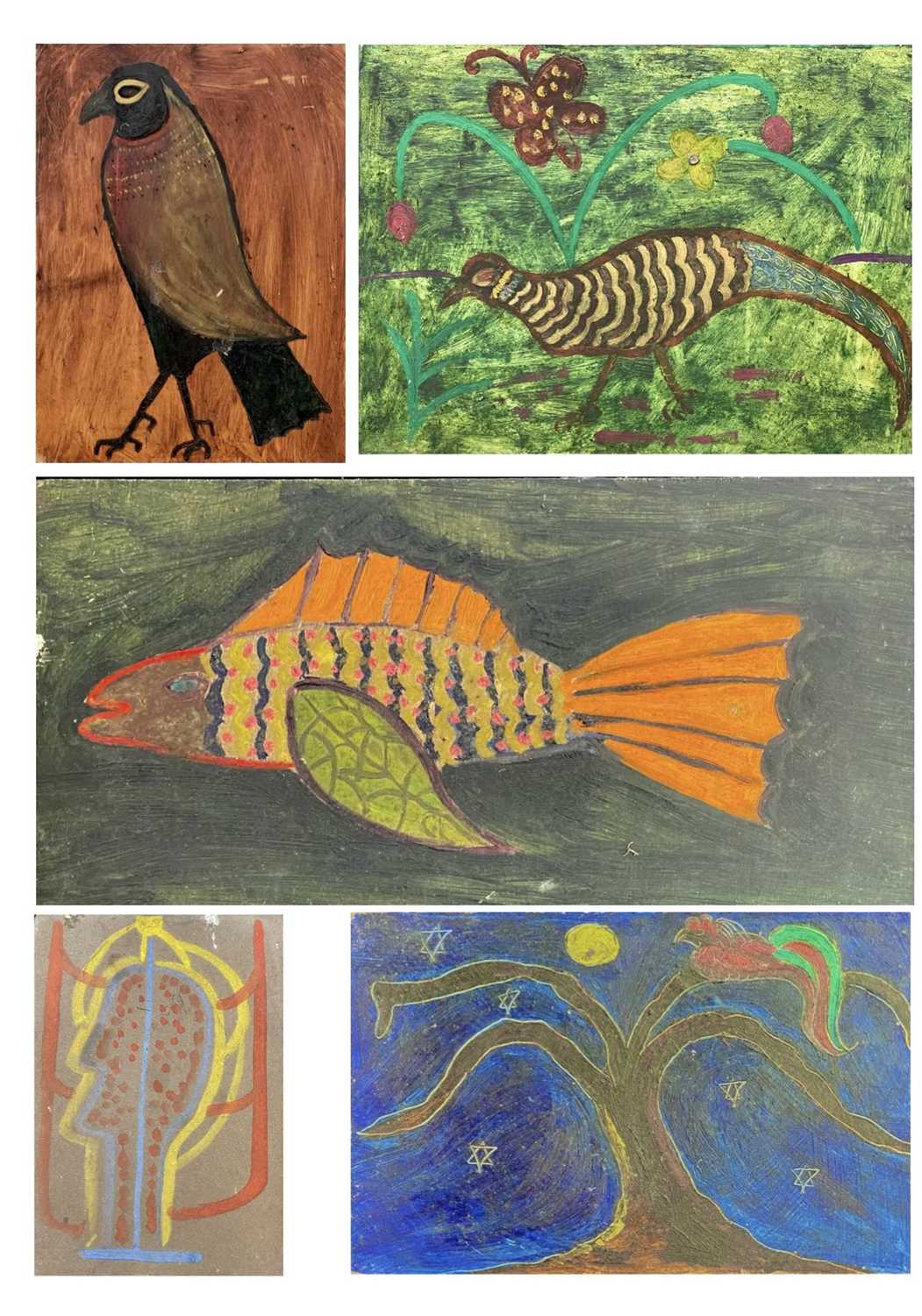 Lot 361 - Julia BERLIN (1947-2021) Three works oil on
