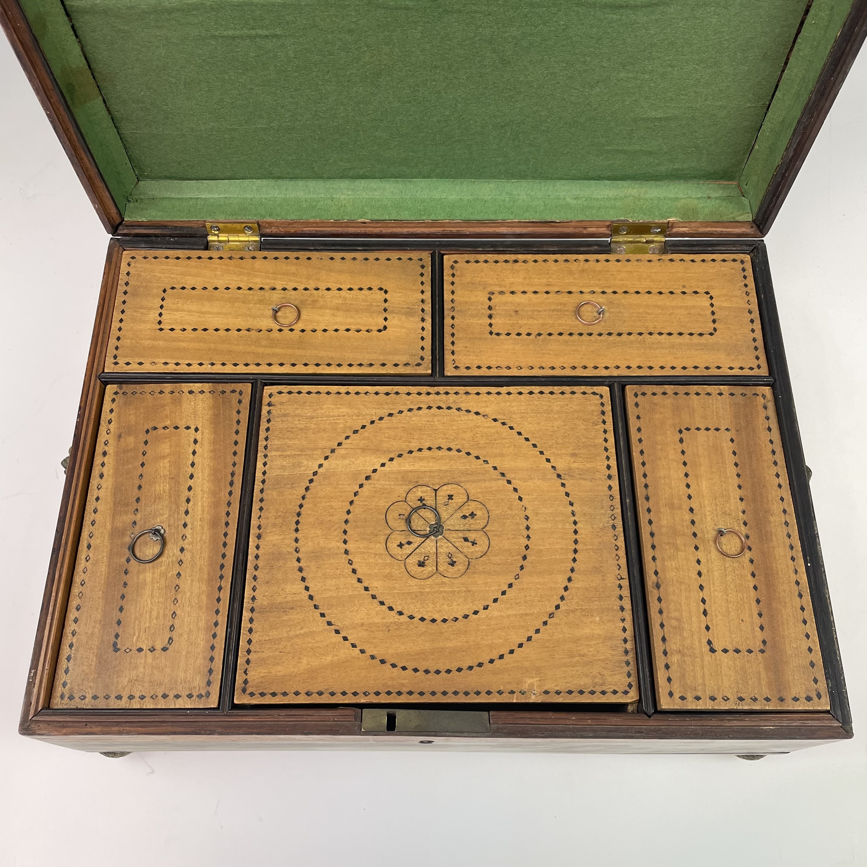 Lot 13 - An Indian coromandel wood rectangular casket,