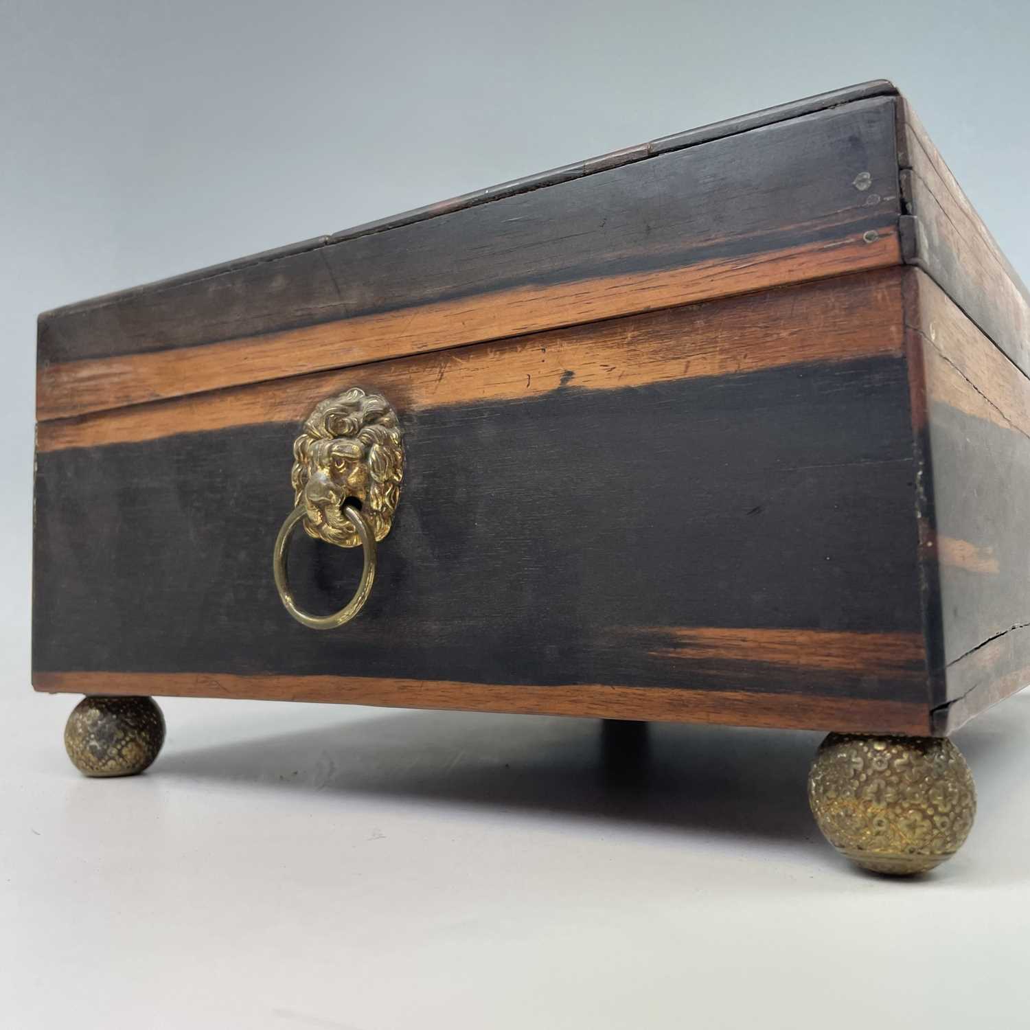 Lot 13 - An Indian coromandel wood rectangular casket,