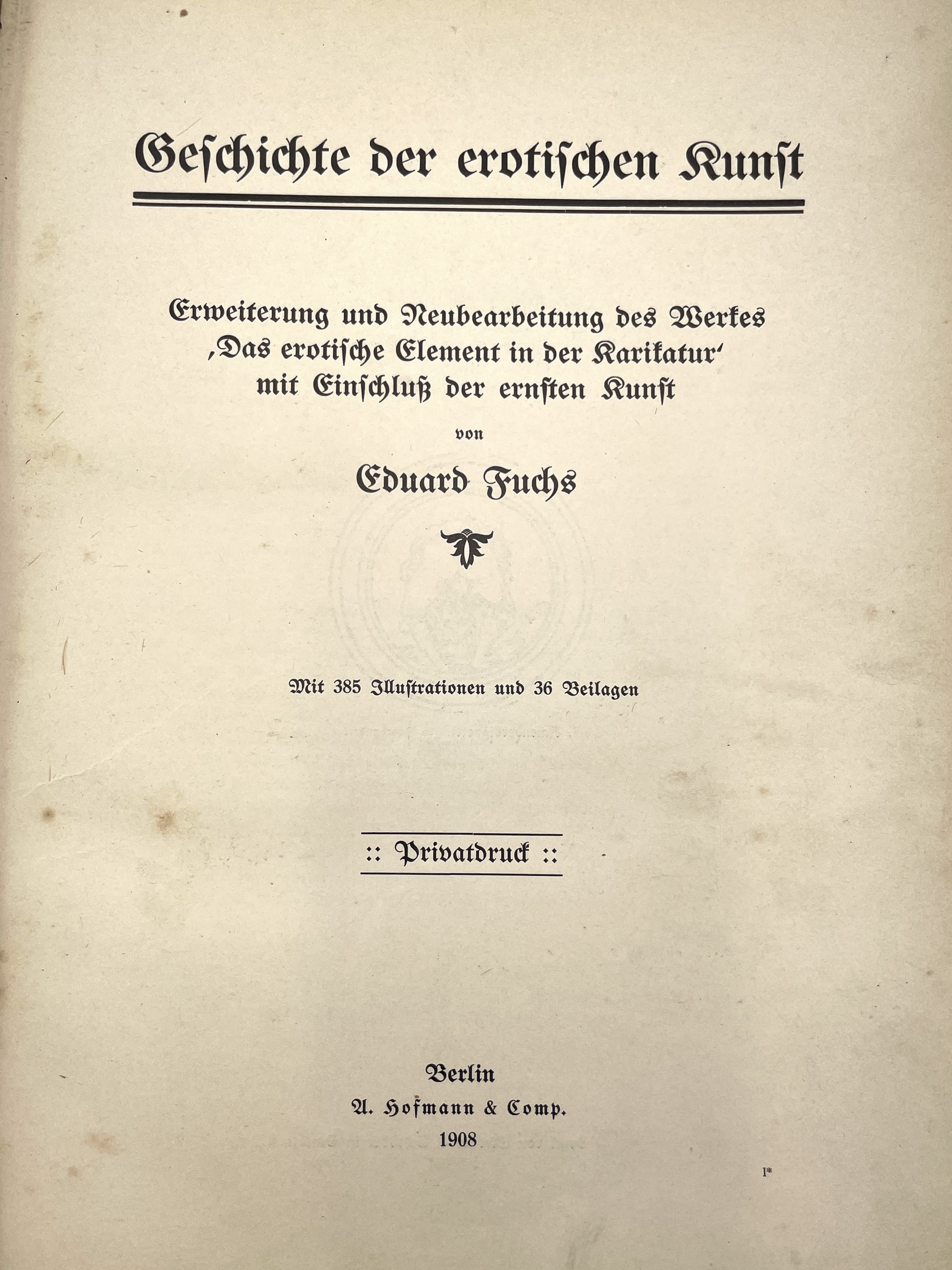 Lot 190 - EDUARD FUCHS