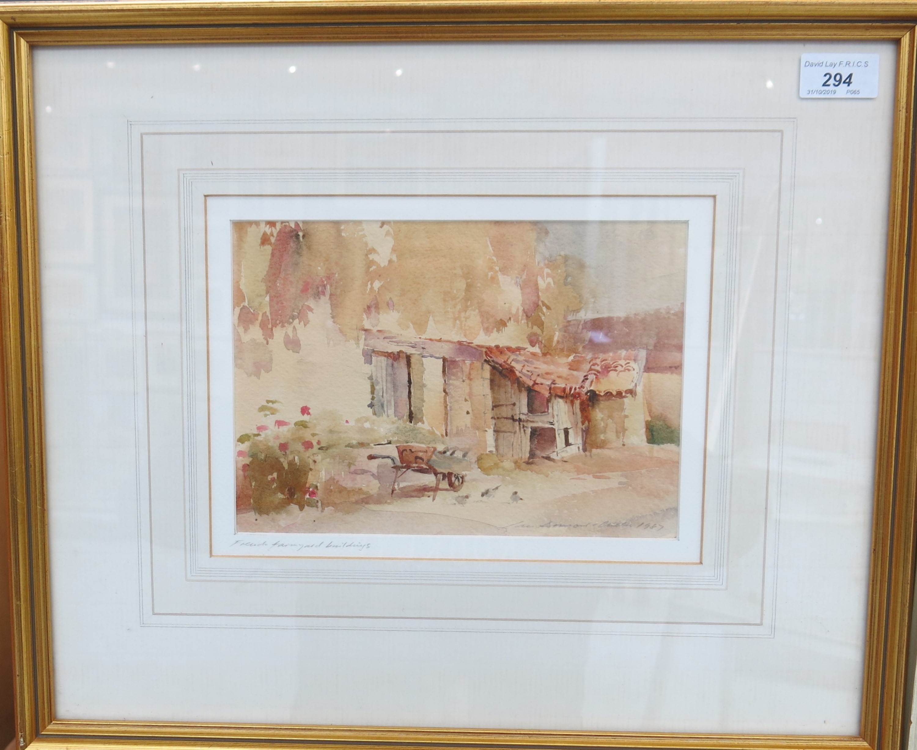 Lot 315 - Ian ARMOUR-CHELU (1928-2000) French Farmyard