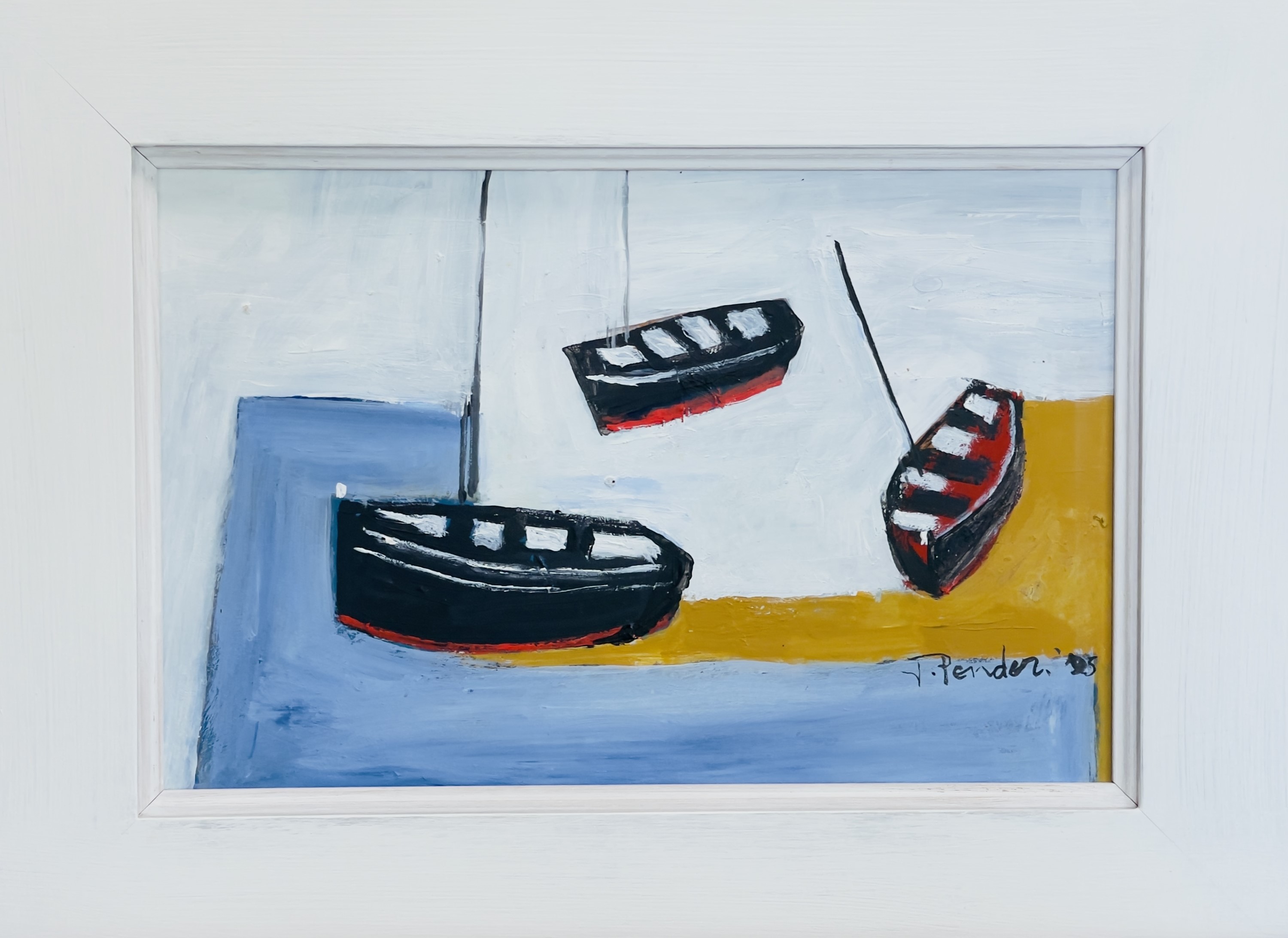 Lot 449 - Jack PENDER (1918-1998) Three Black Boats