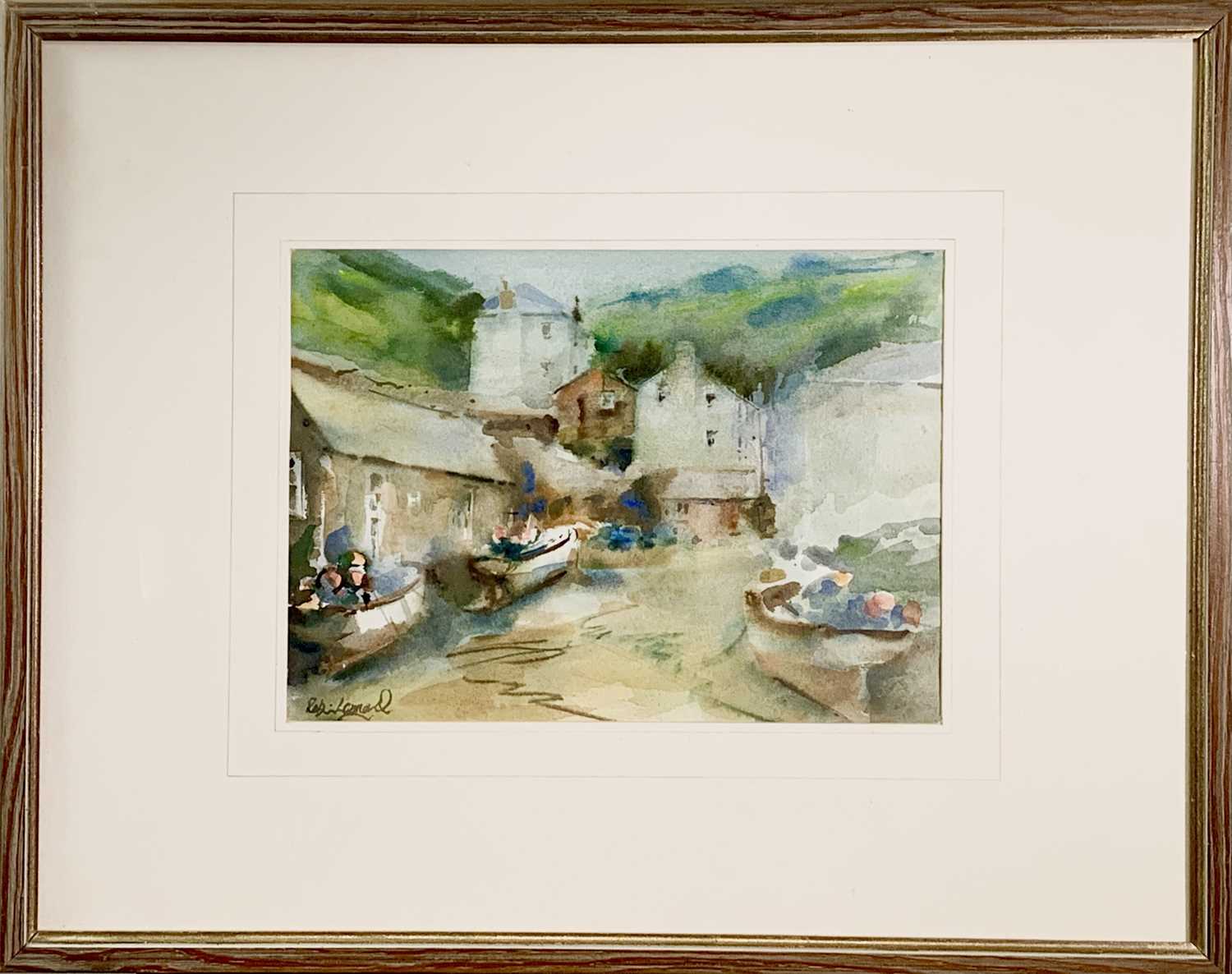 Lot 480 - Robin LEONARD (1960) Portloe Watercolour