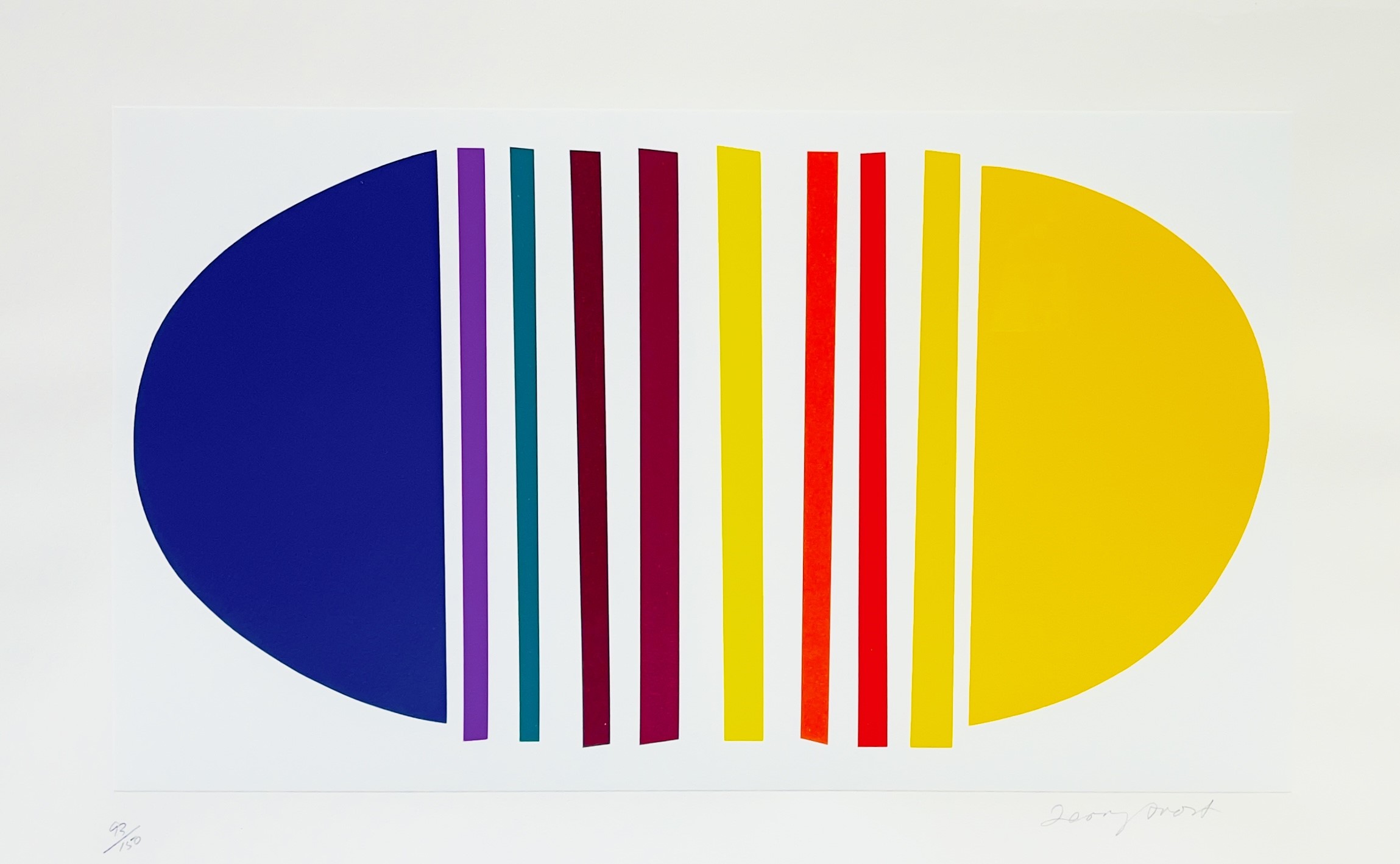 Lot 7 - Sir Terry FROST (1915-2003) Blue and Lemon