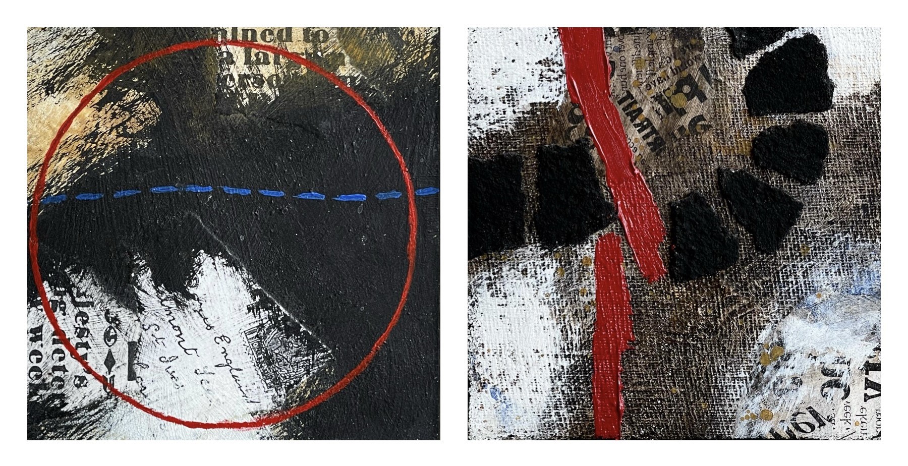 Lot 307 - Roy RAY (1936 - 2021) 'Blue Line' & 'Black