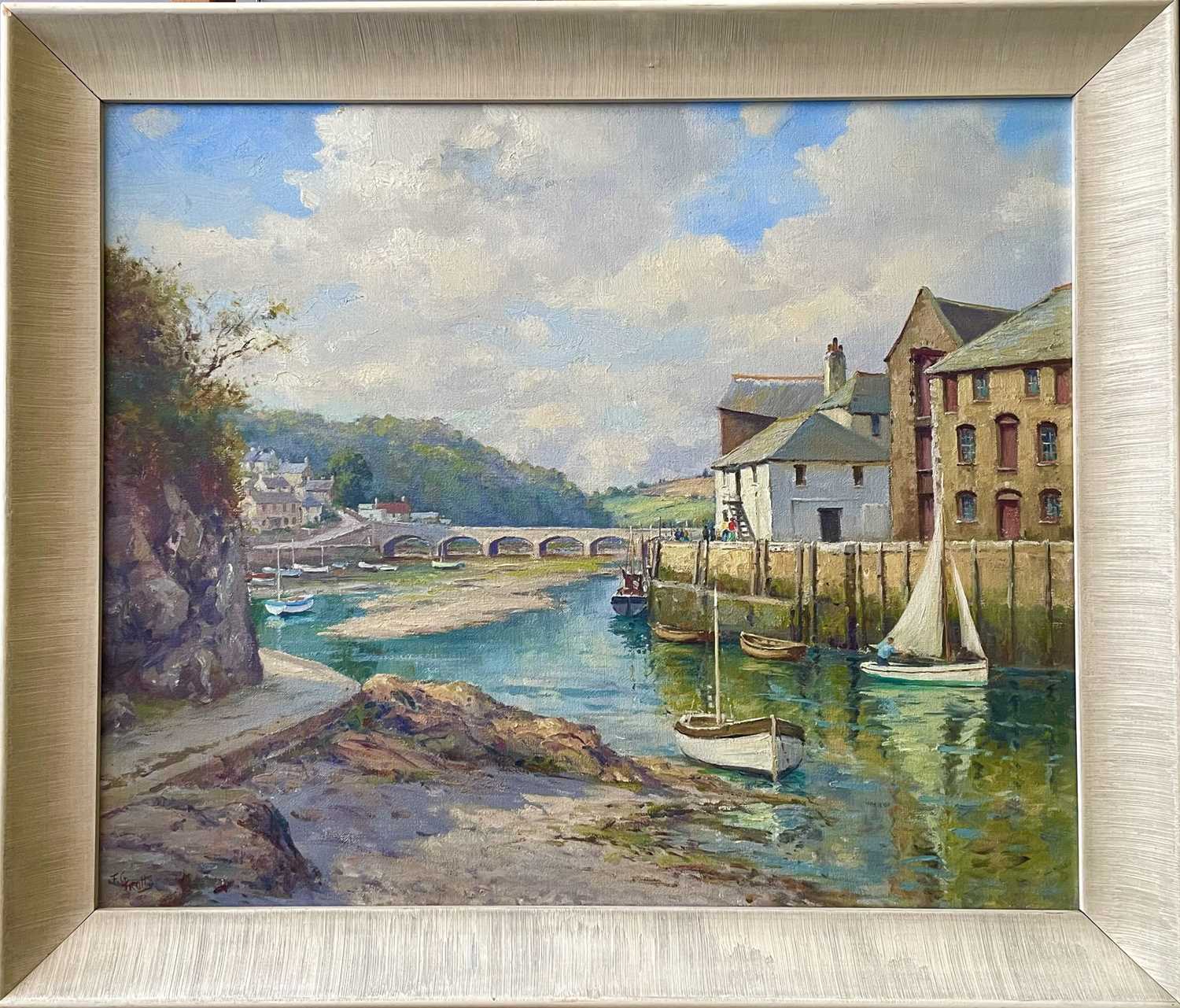 Lot 302 - Frank George TROTT (1884-1957) Low Tide,