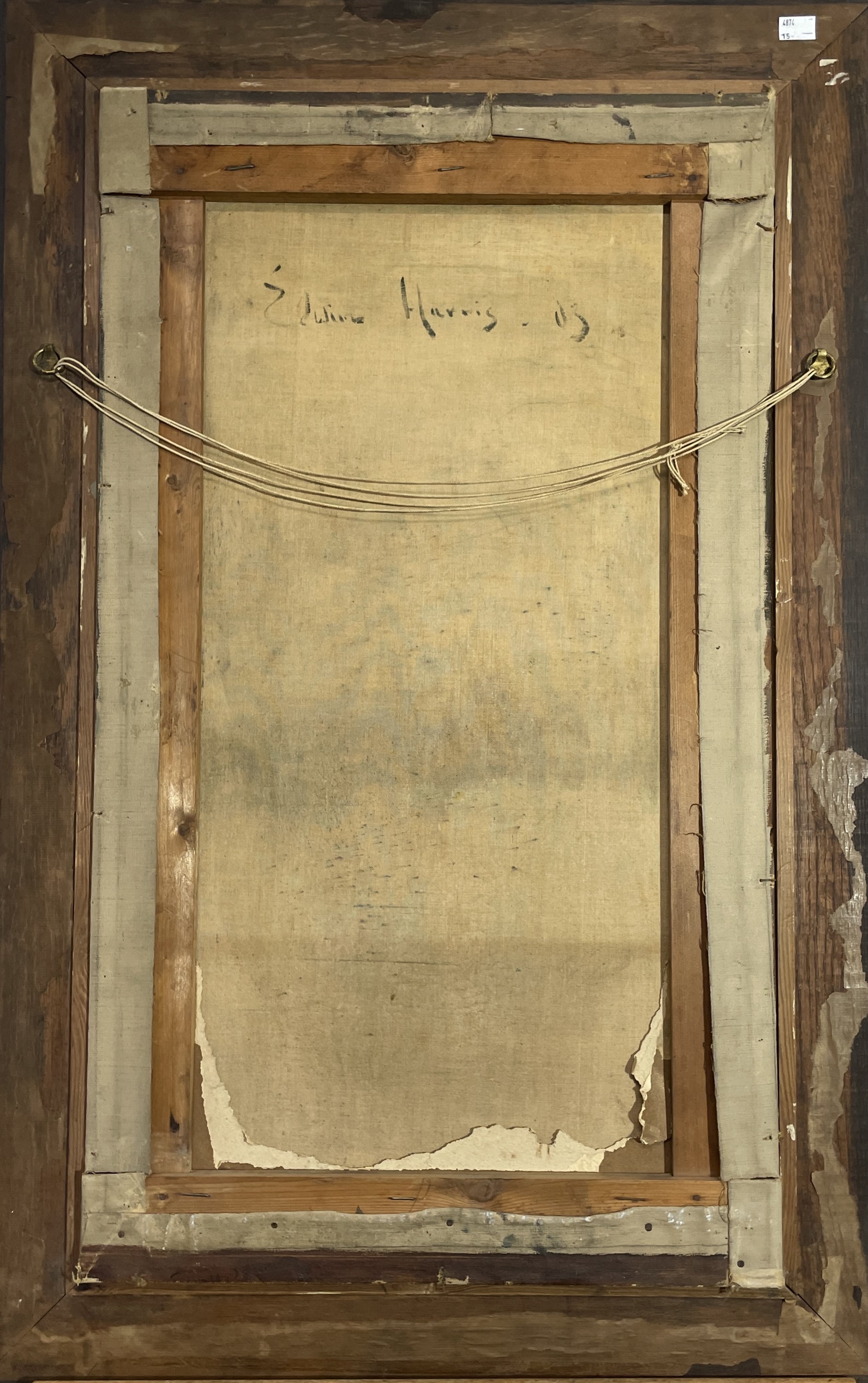 Lot 443 - Edwin HARRIS (1855 - 1906) Portrait Oil on