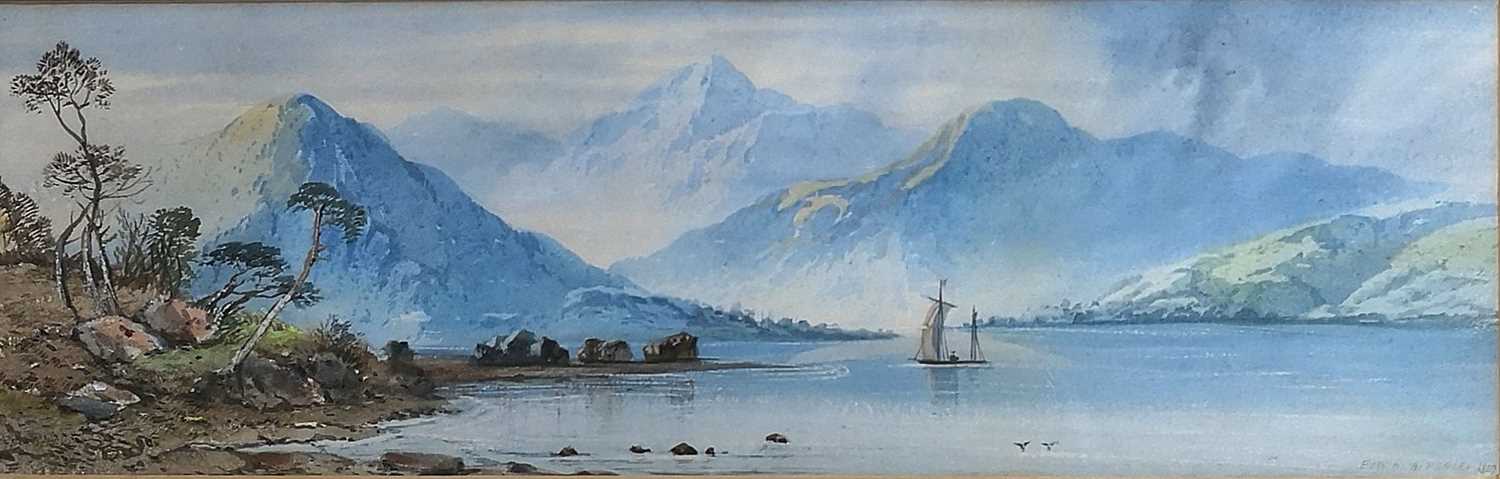 Lot 1420 - Edwin Aaron PENLEY (1826-1893) 'Lake and