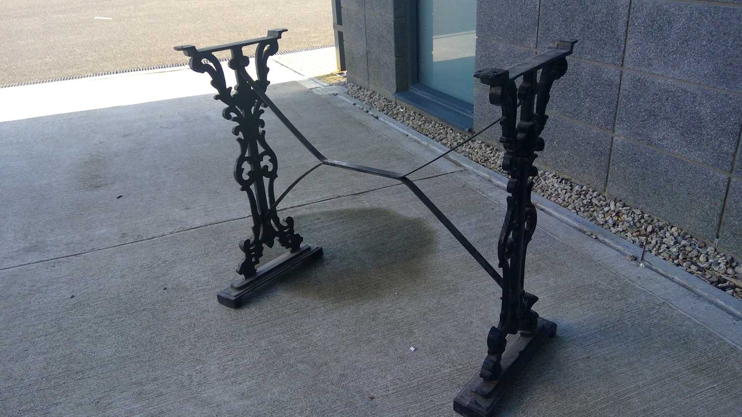 Lot 146 - Vintage Ornate Cast Iron Table Base with