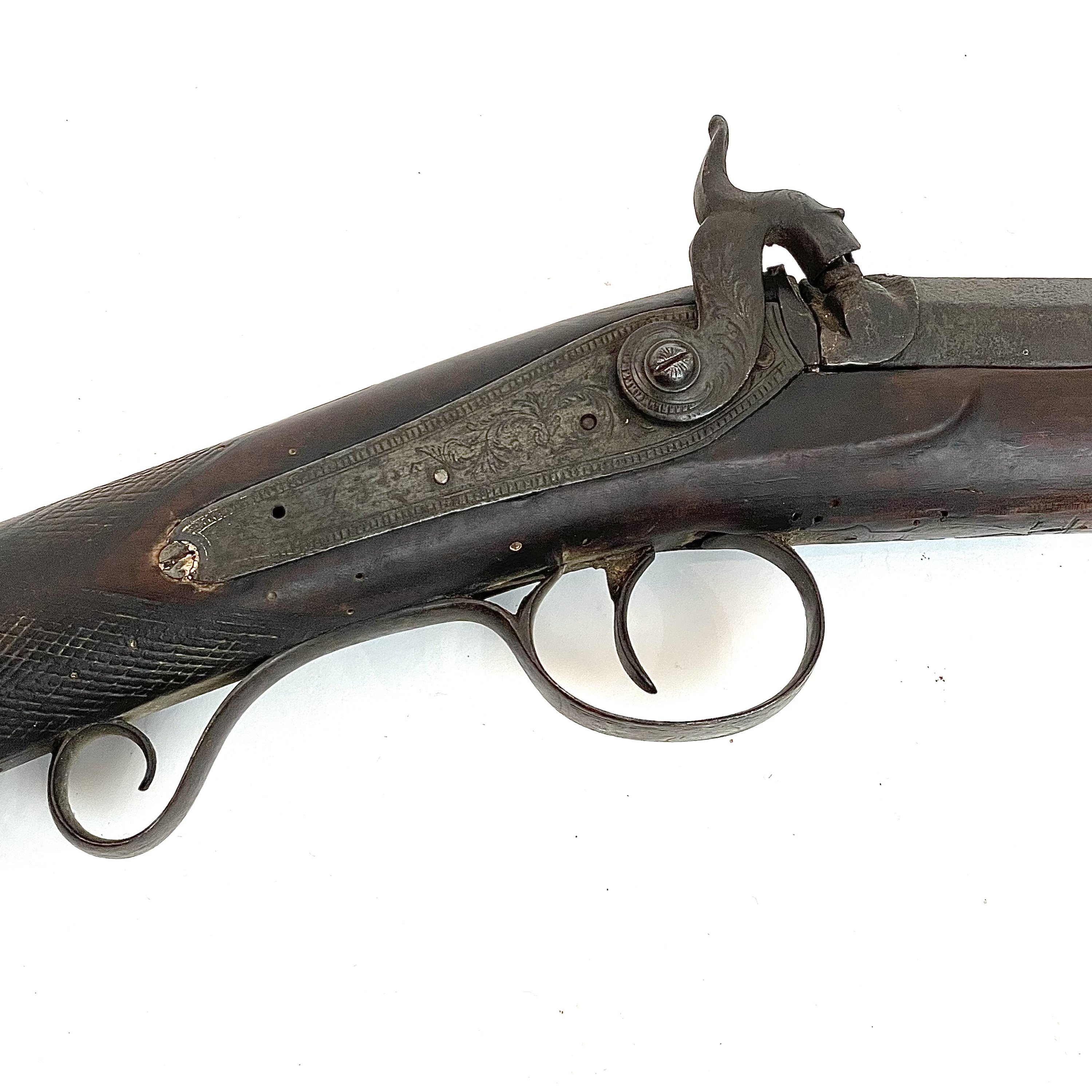 Lot 154 - A percussion musket, the stock with