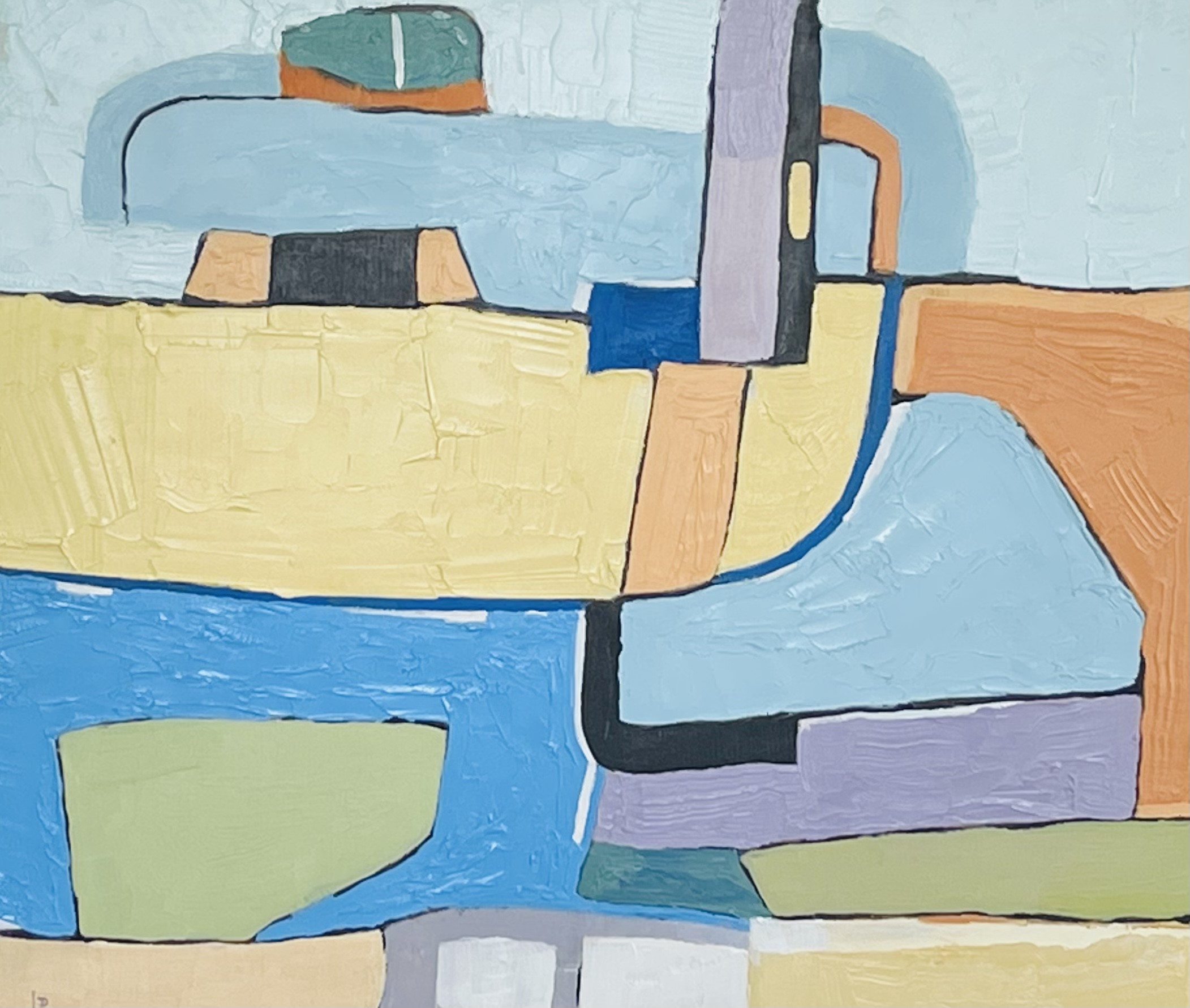 Lot 171 - Leon DAVIES (1947) Sand Bar, Hayle Oil on