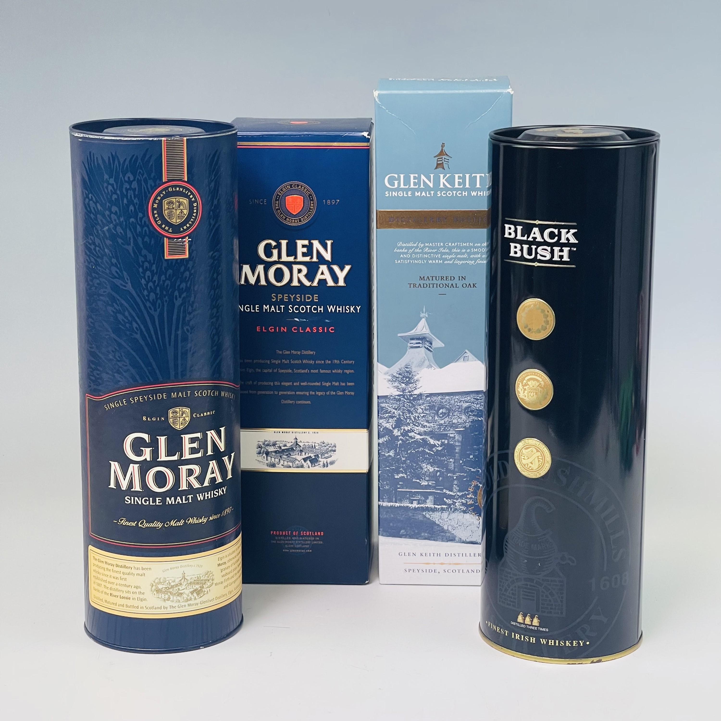 Lot 151 - Two bottles of Glen Moray single malt whisky,