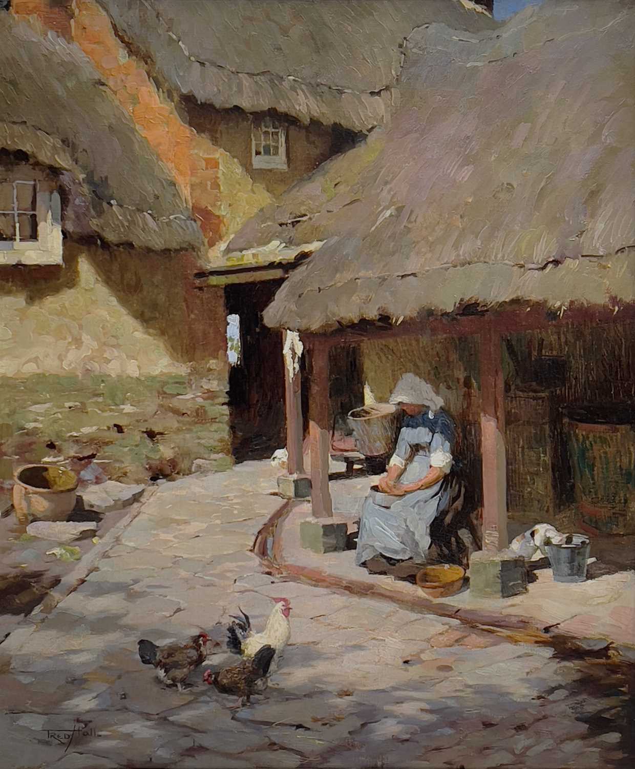 Lot 134 - Frederick HALL (1860-1948) Stealing Cream at