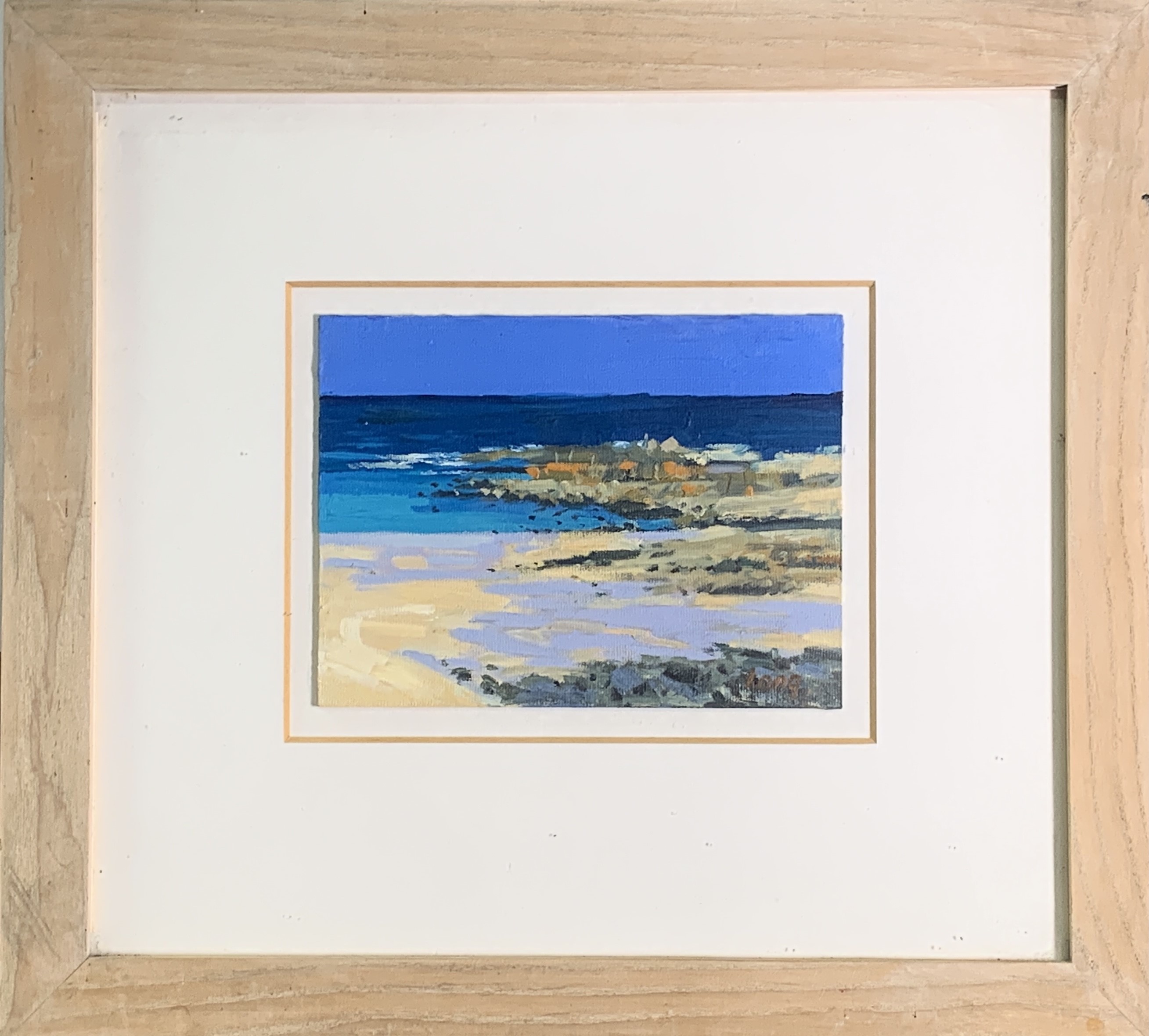 Lot 156 - Gary LONG (1945) Godrevy Beach Oil on board