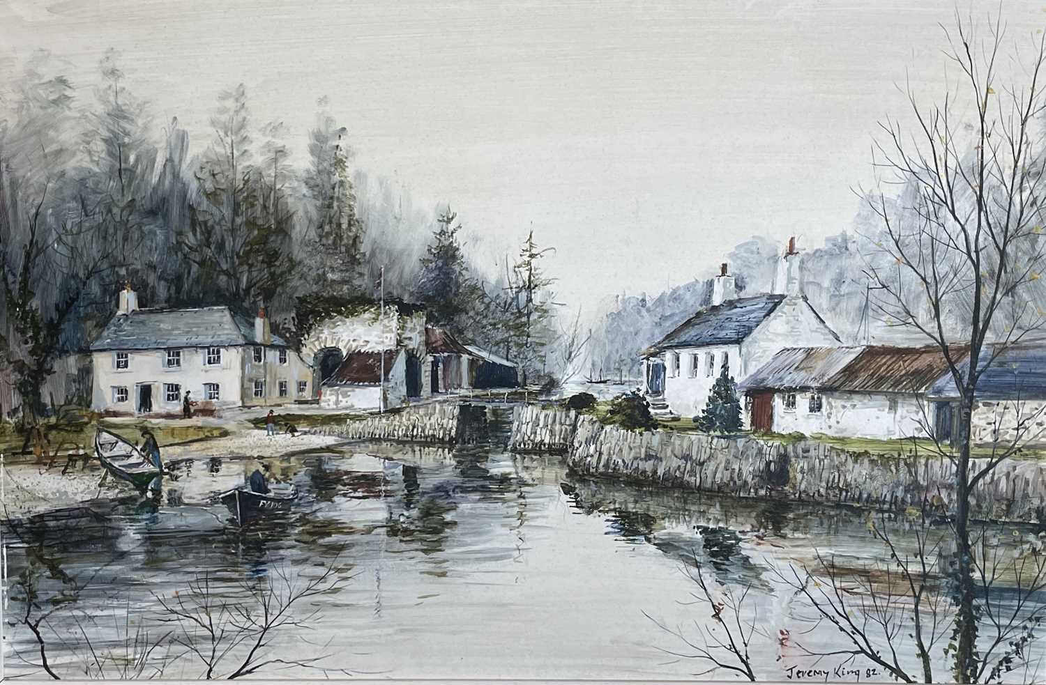 Lot 426 - Jeremy KING (1933) Pont Pill Creek, Cornwall