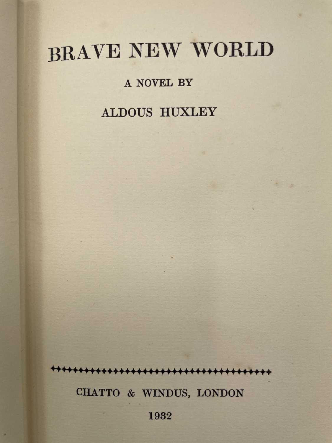 Lot 124 - ALDOUS HUXLEY. 'A Brave New World,' first