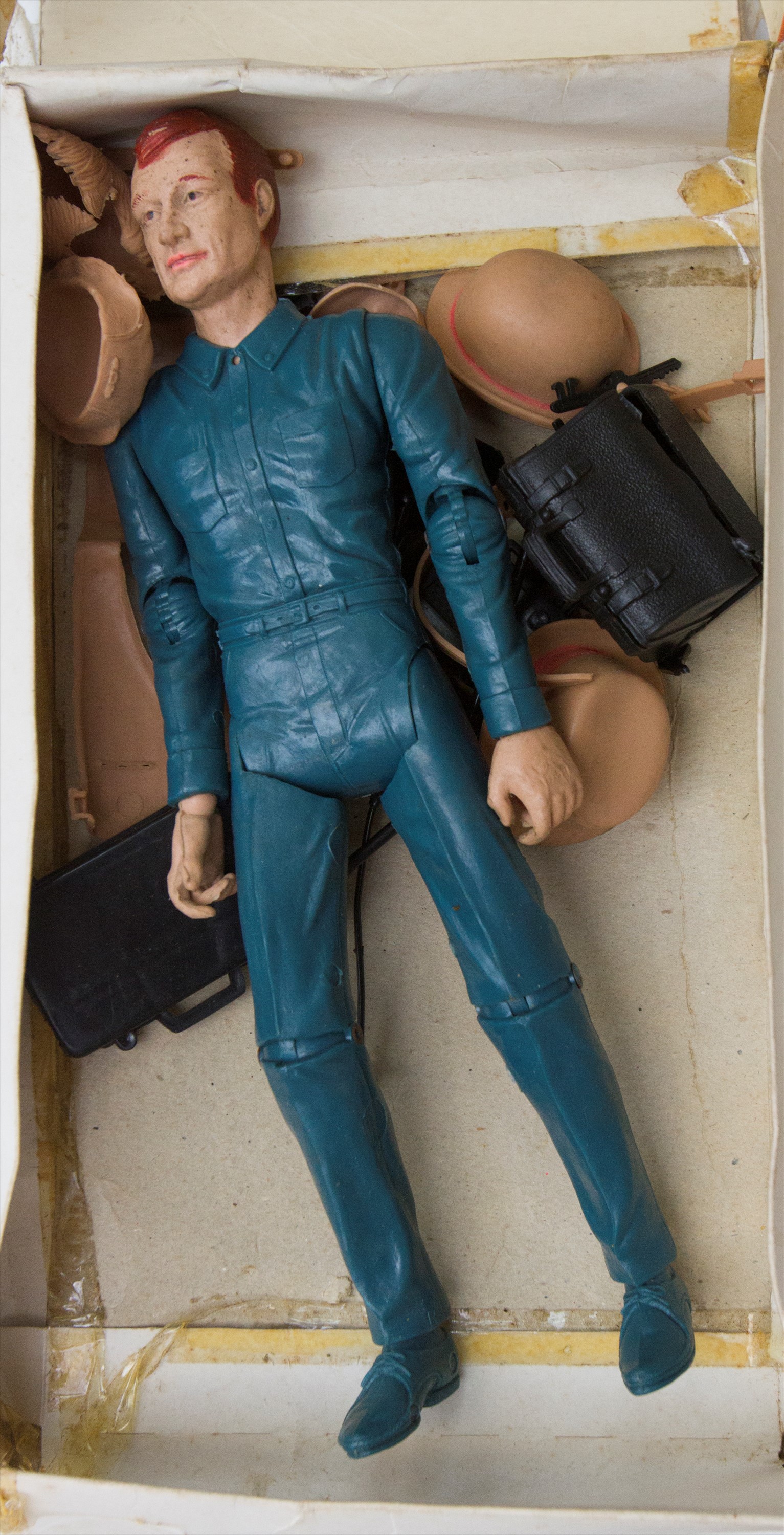 Lot 592 - Three Marx action figures: Mike Hazard