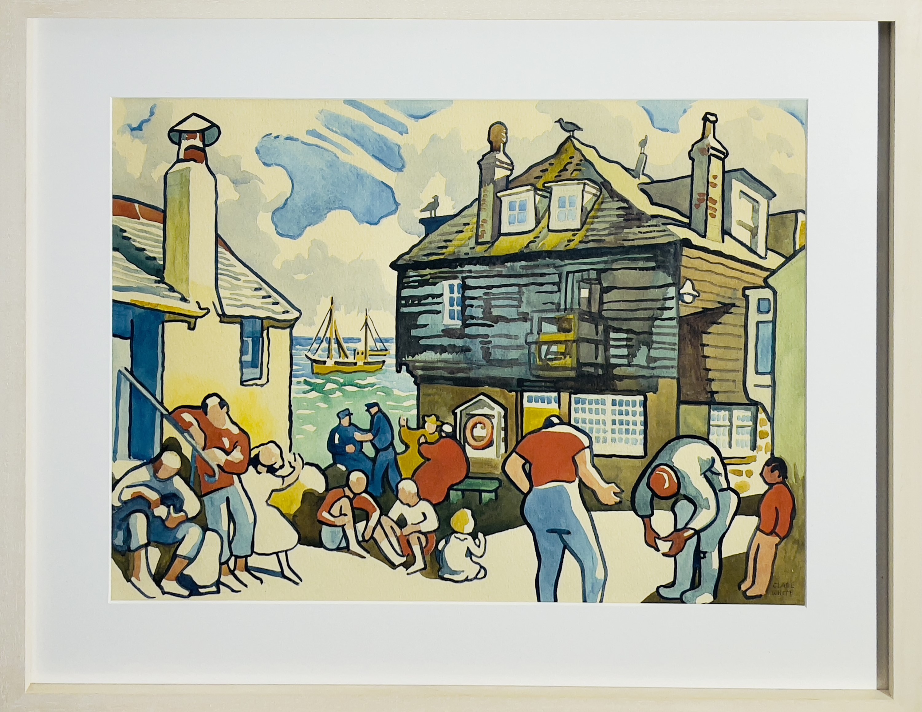 Lot 4 - Clare WHITE (1903-1997) Westcott's Quay, St