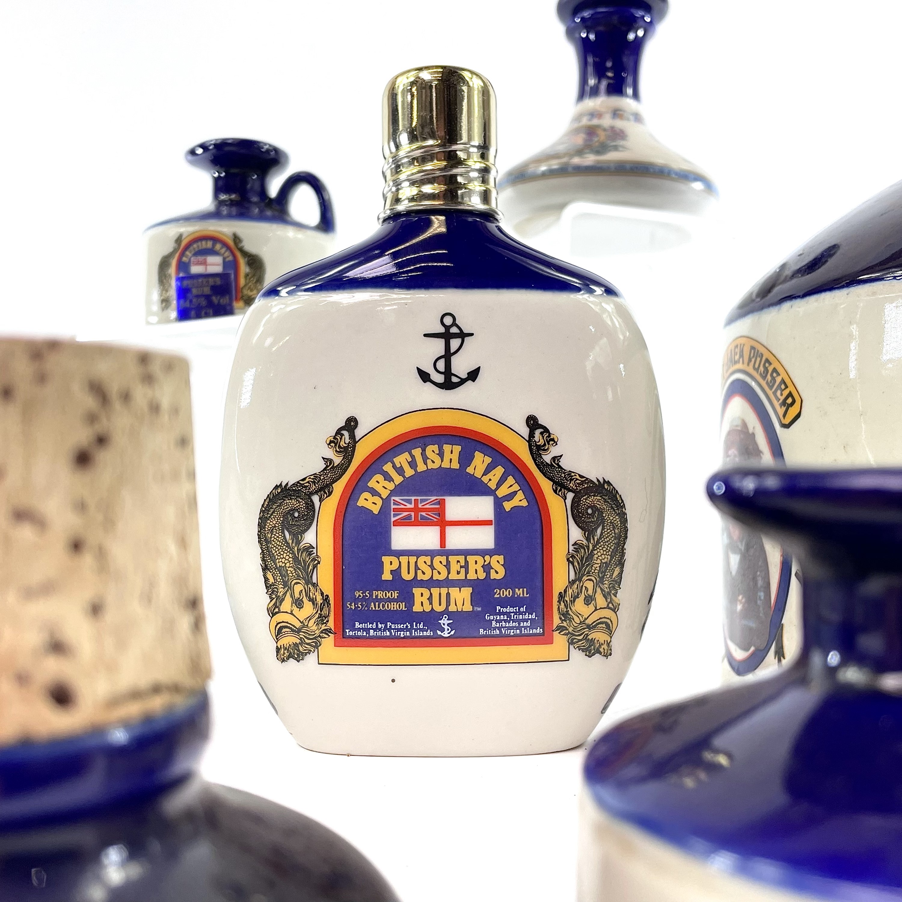 Lot 13 - British Navy Pussers Rum Wade pottery