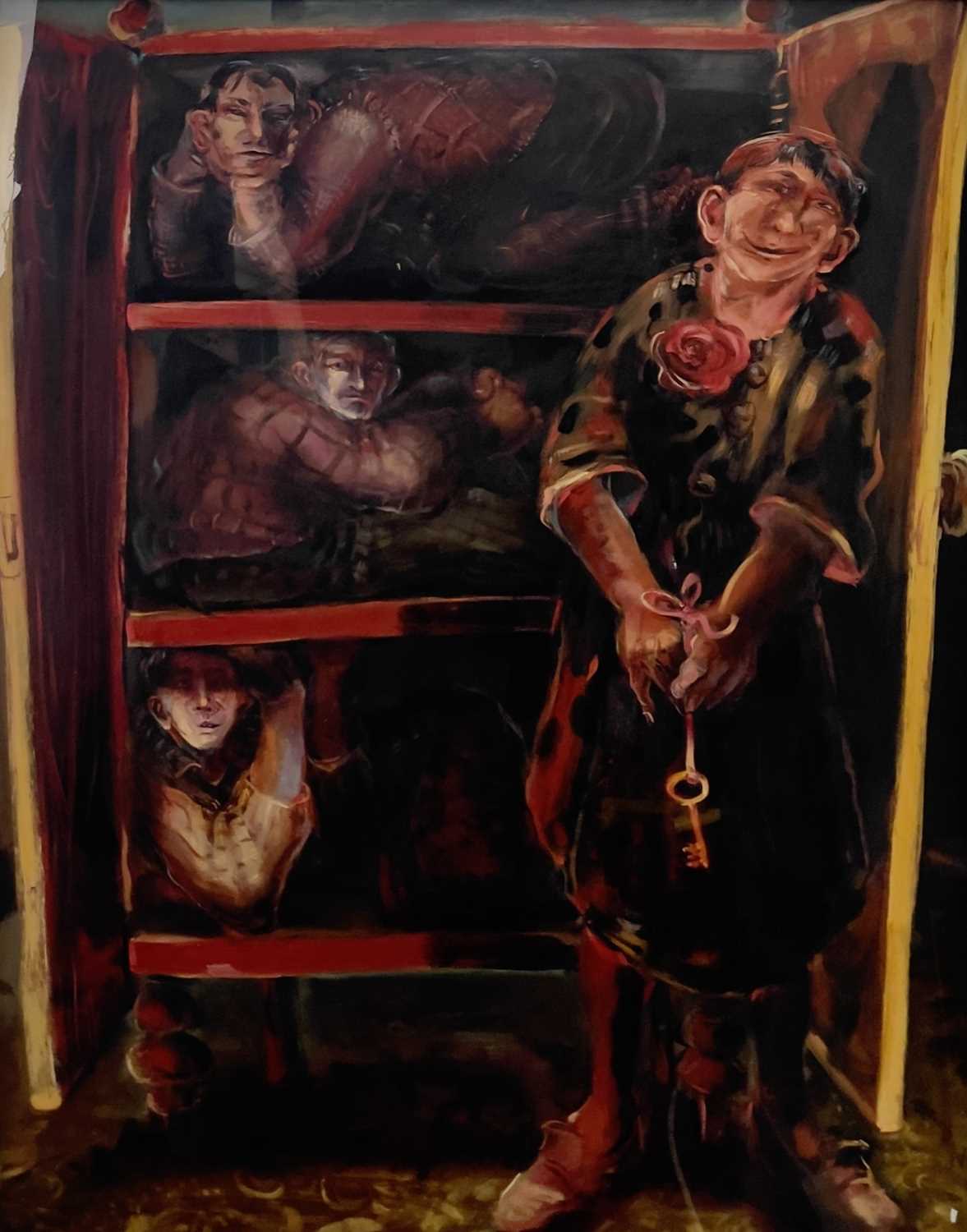 Lot 382 - Nicola BEALING (1963) The Collection Oil on