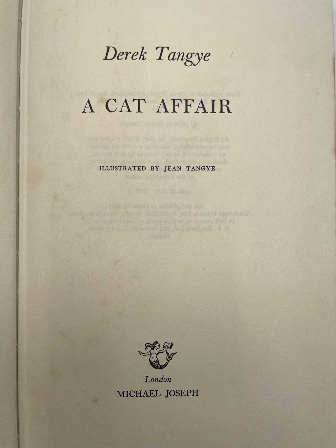 Lot 1095 - DEREK TANGYE. 'A Cat Affair', signed by