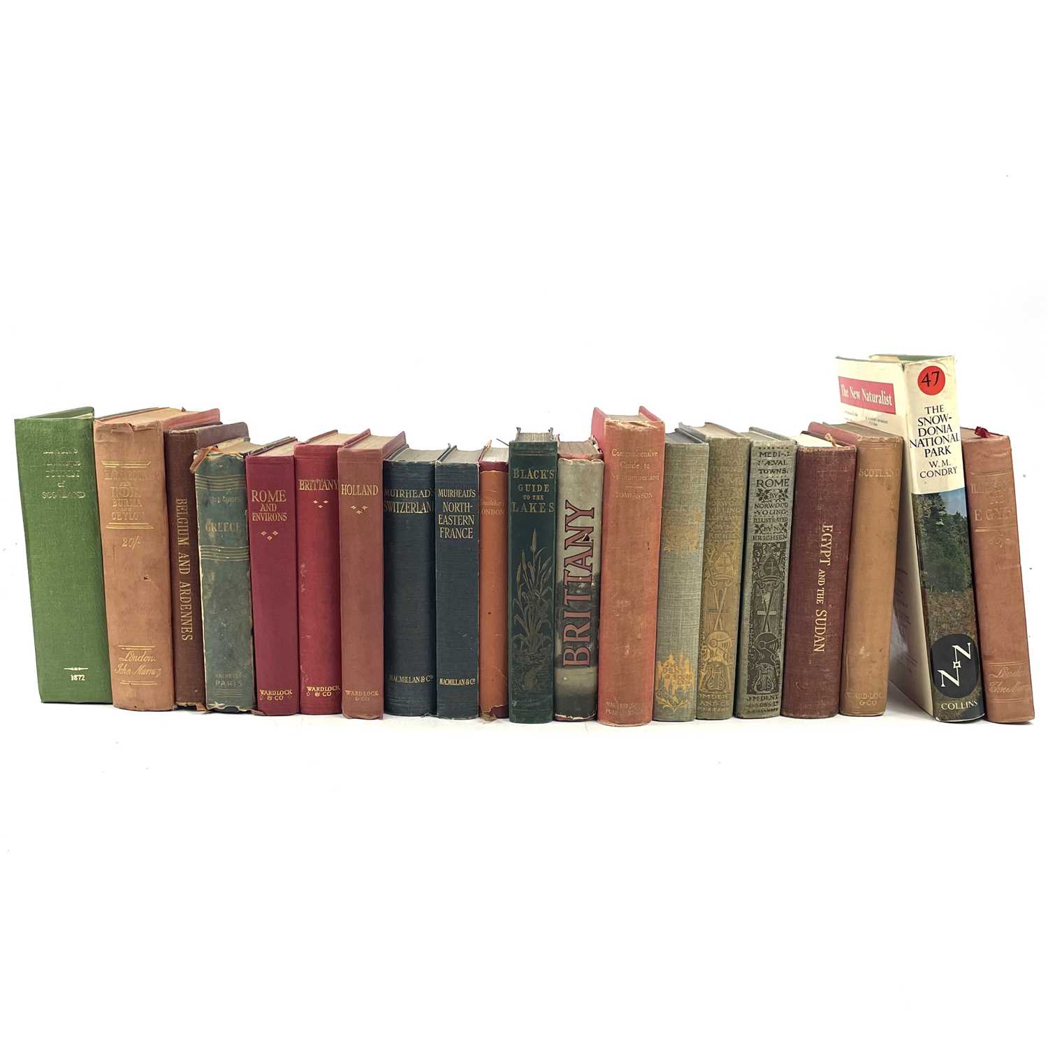 Lot 1076 - TRAVEL GUIDES. Twenty vintage travel guides
