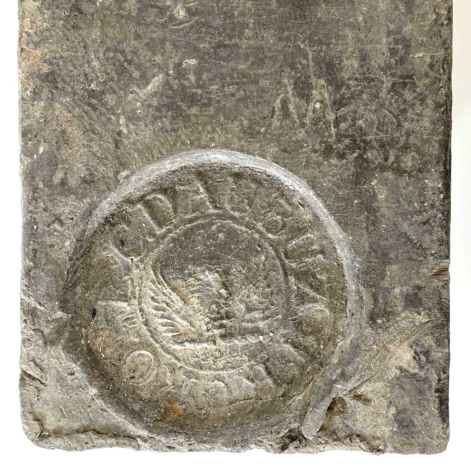 Lot 396 - A late 19th century Treloweth 56lb tin ingot