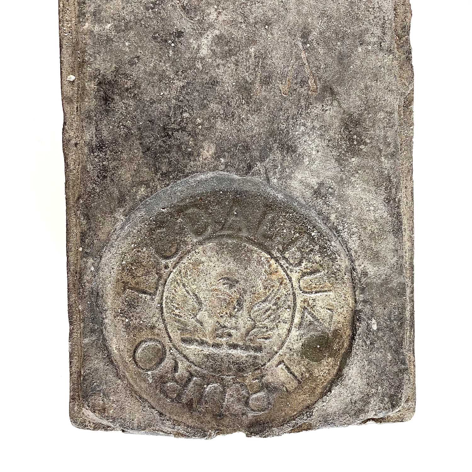 Lot 401 - A Treloweth 28lb tin ingot, salvaged from