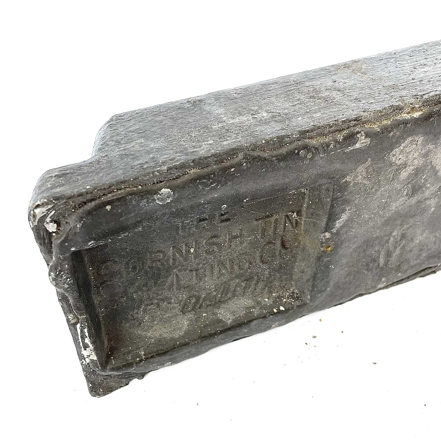 Lot 403 - A Cornish Tin Smelting Co, Redruth, 28lb tin