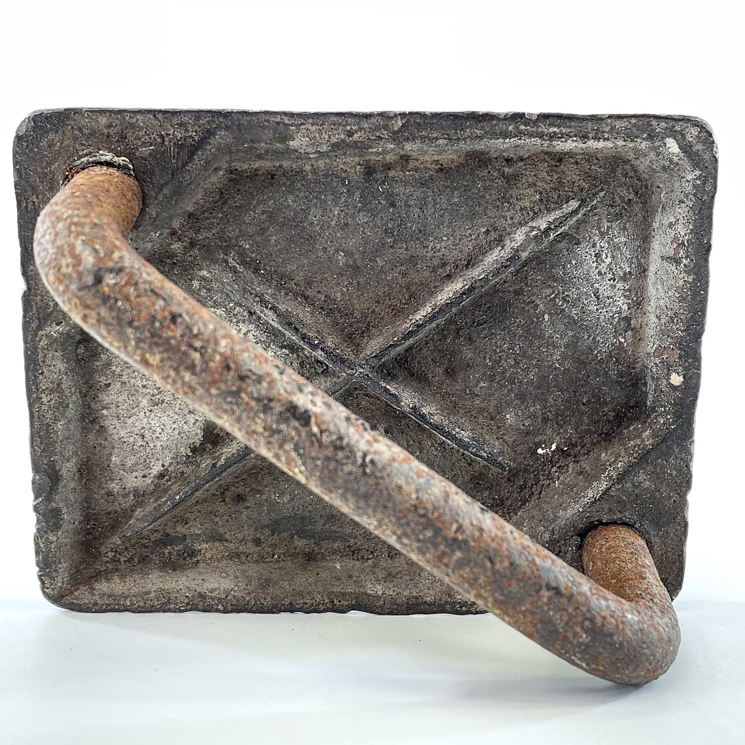 Lot 424 - A bronze hot mark with Lamb and Flag design,