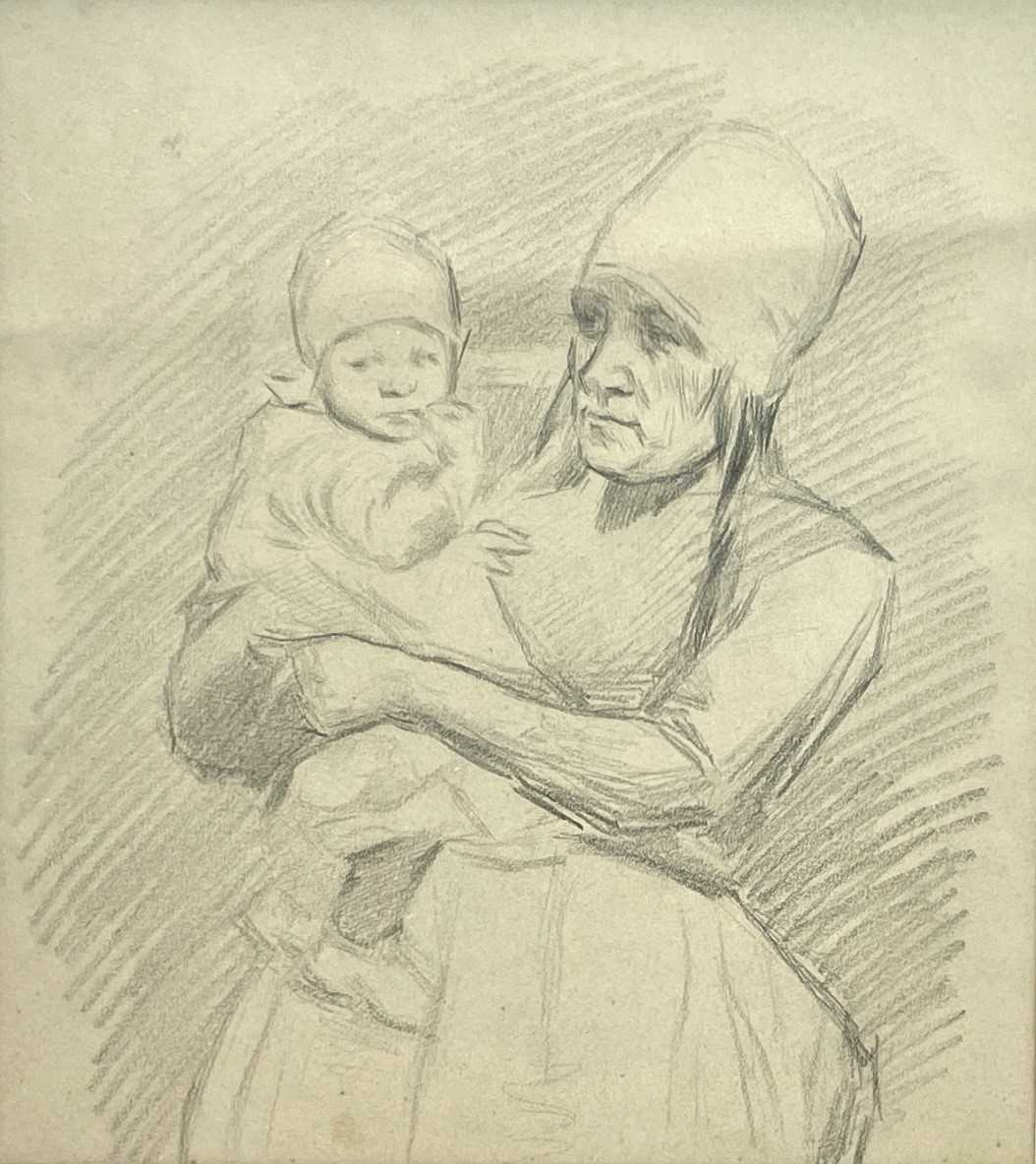 Lot 214 - Frederick HALL (1860-1948) Dutch Mother and