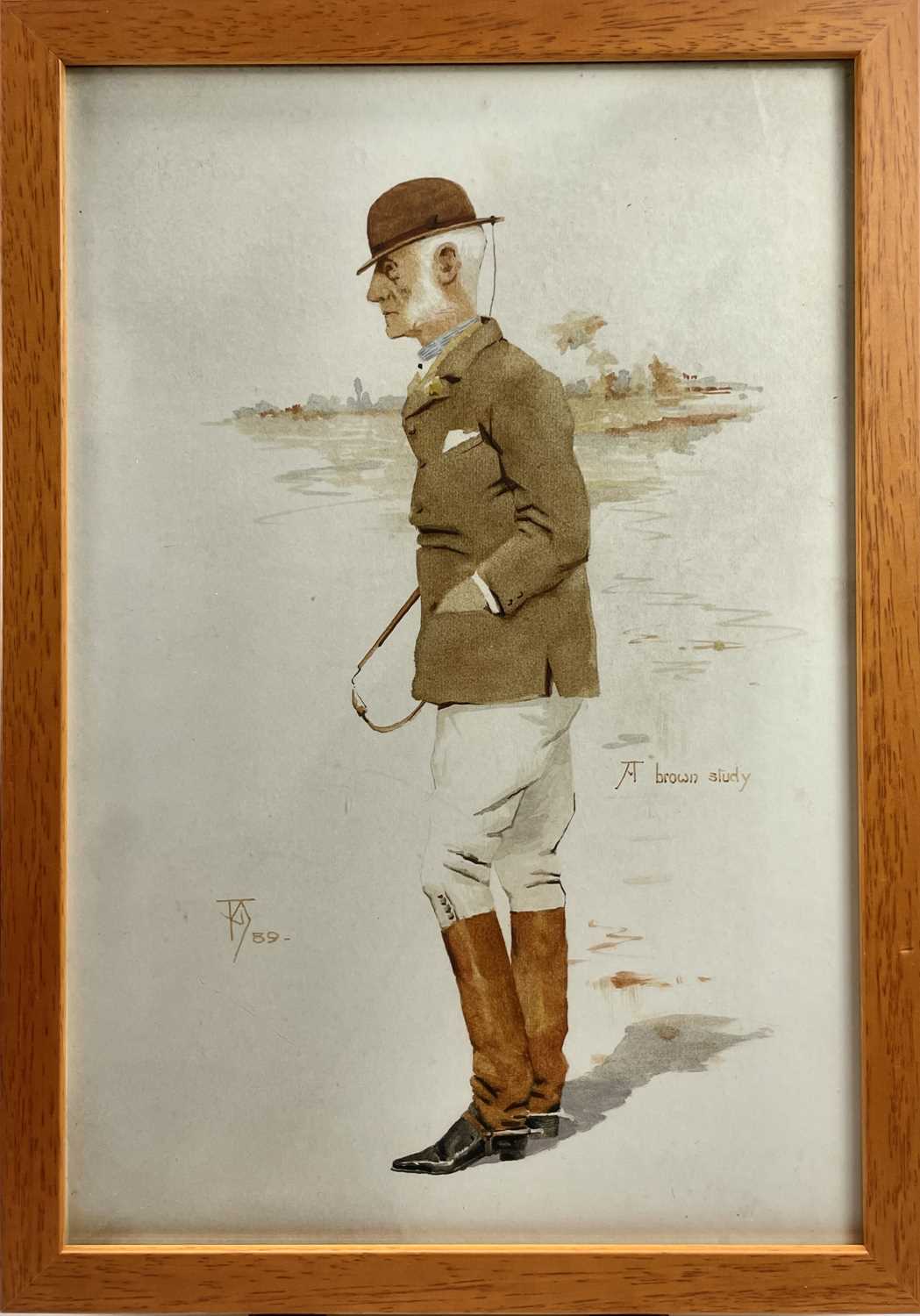 Lot 423 - Frederick HALL (1860-1948) A brown study