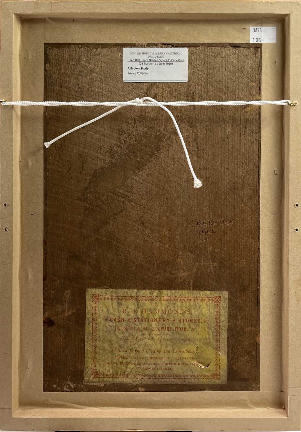 Lot 423 - Frederick HALL (1860-1948) A brown study