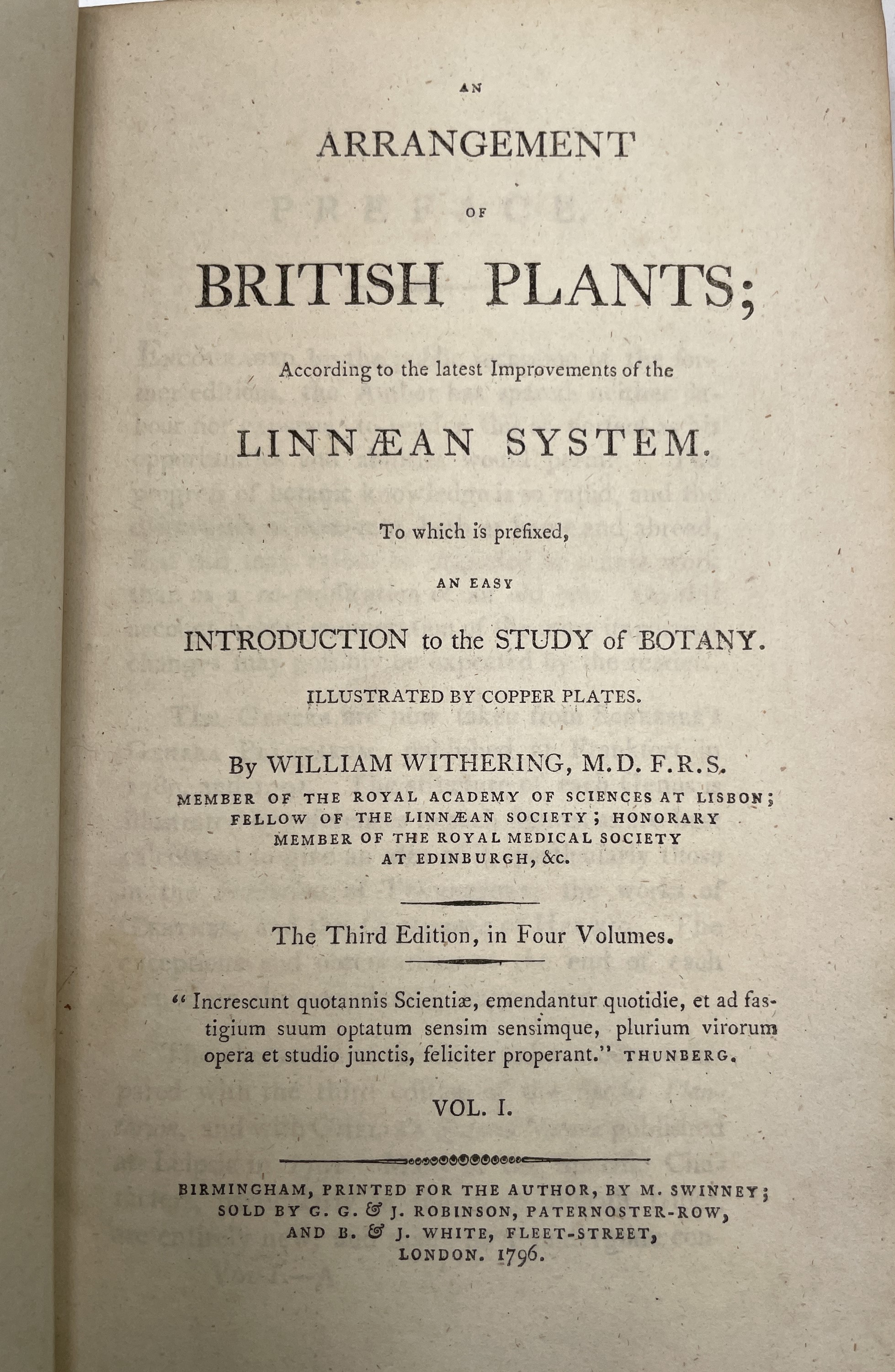 Lot 1142 - WILLIAM WITHERING. 'An Arrangement of