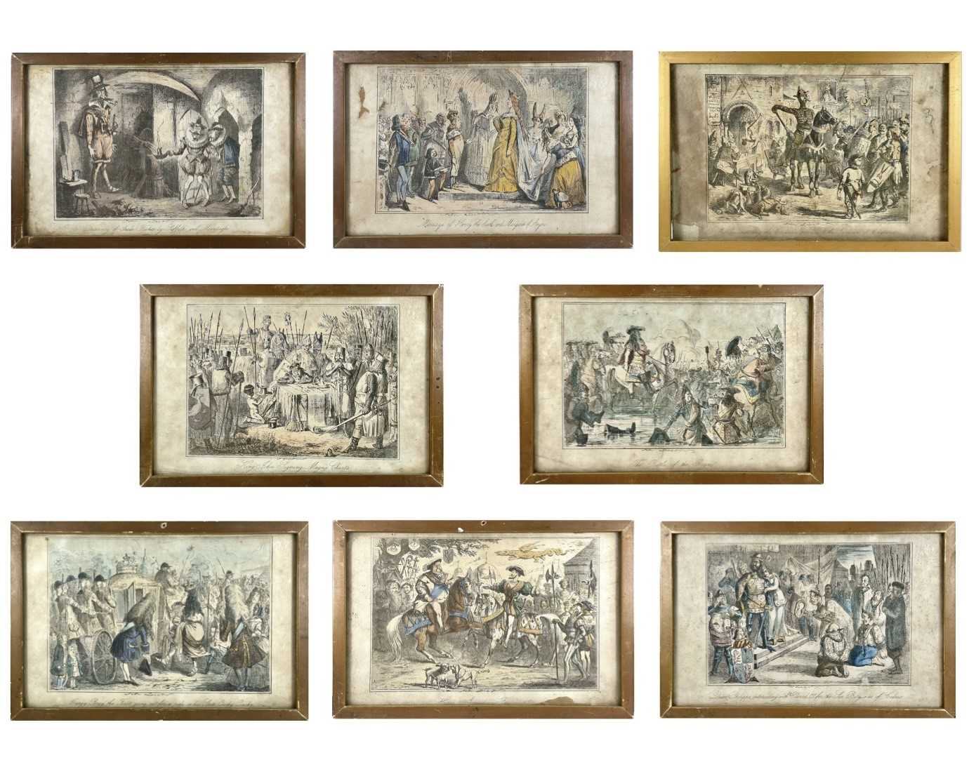 Lot 1469 - John LEACH (XIX) Eight coloured engravings