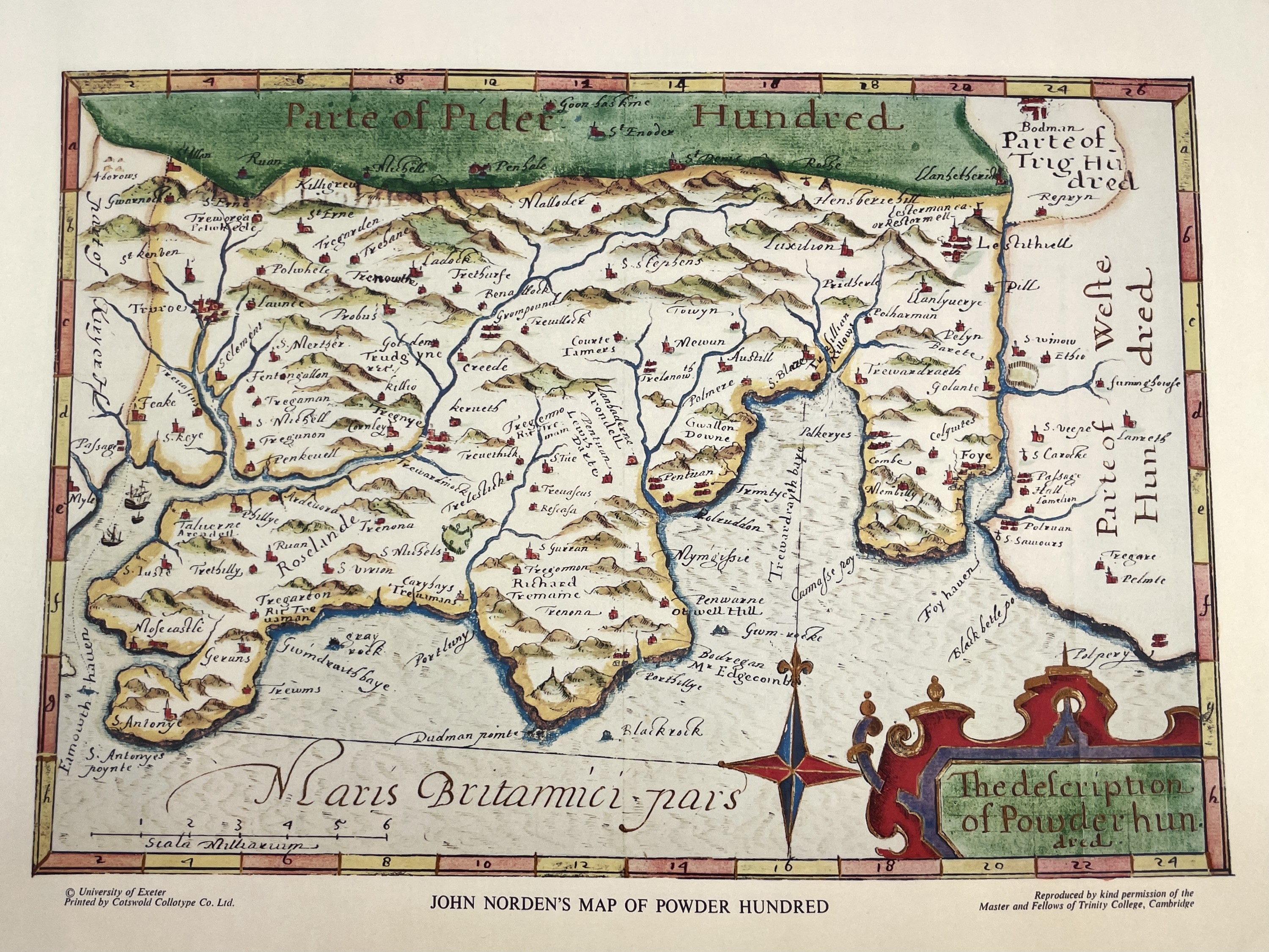 Lot 1242 - JOHN NORDEN. 'Manuscript Maps of Cornwall