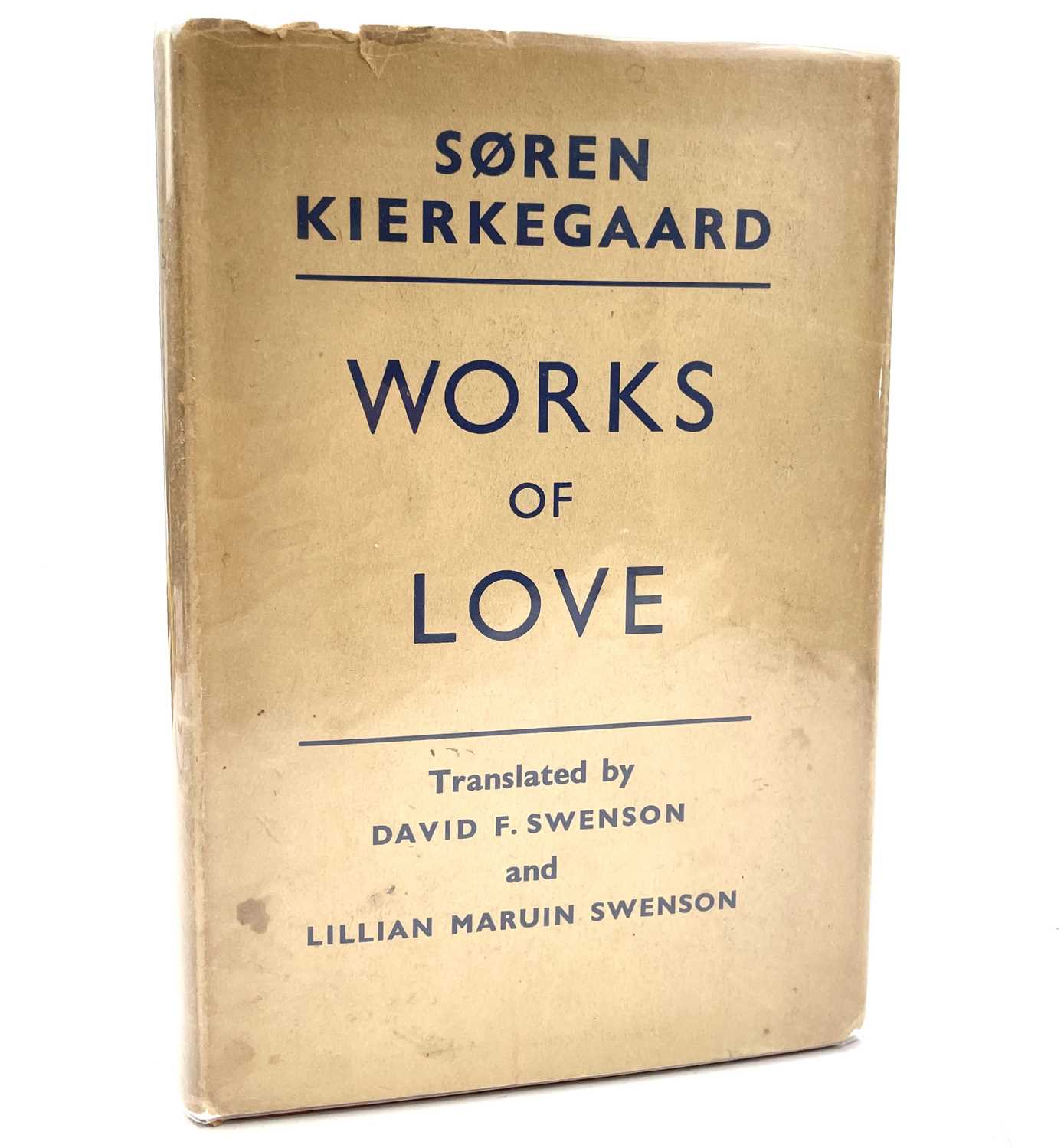 Lot 1222 - WORKS OF LOVE By Soren Kierkegaard (1946)