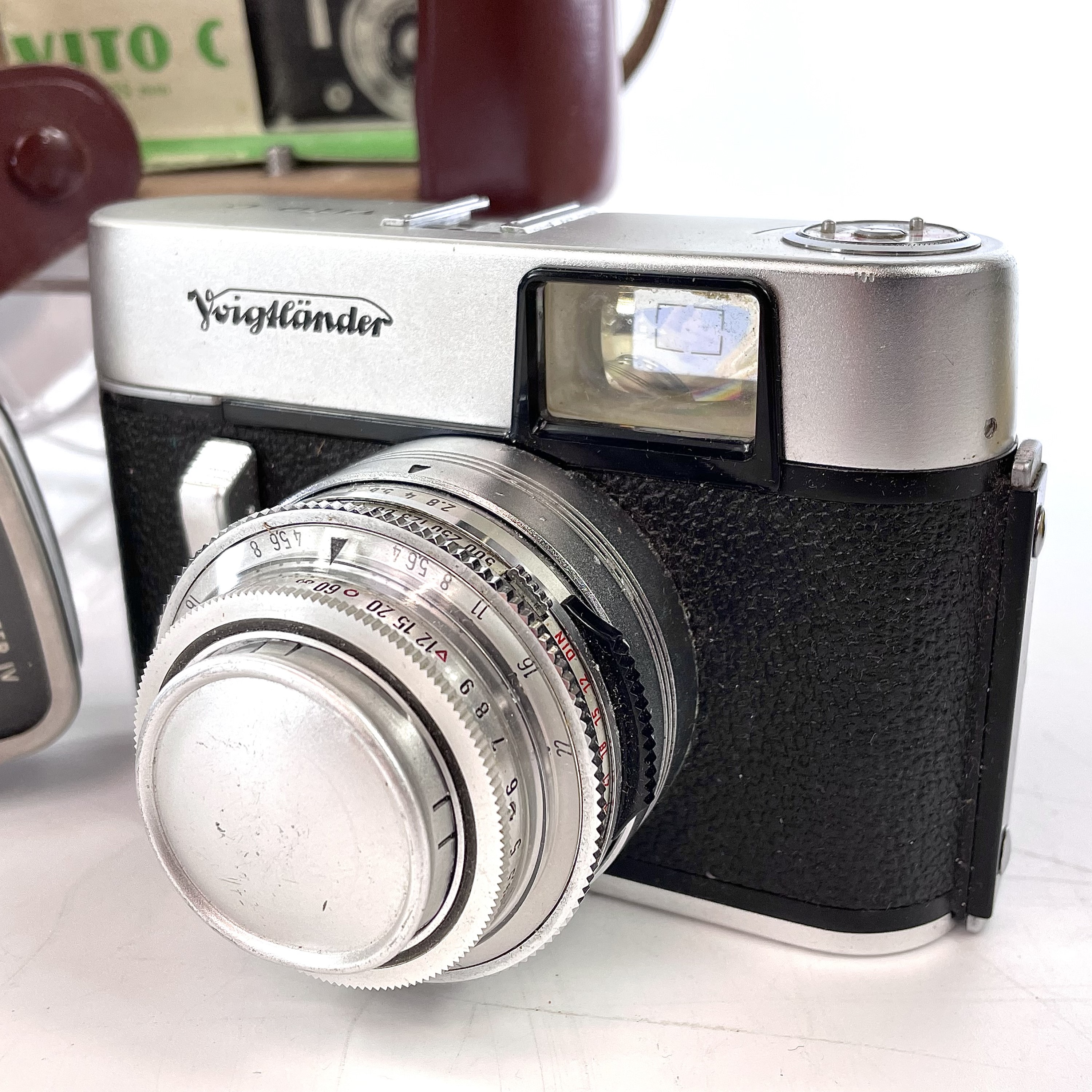 Lot 243 - A Voigtländer Vito C camera in fitted
