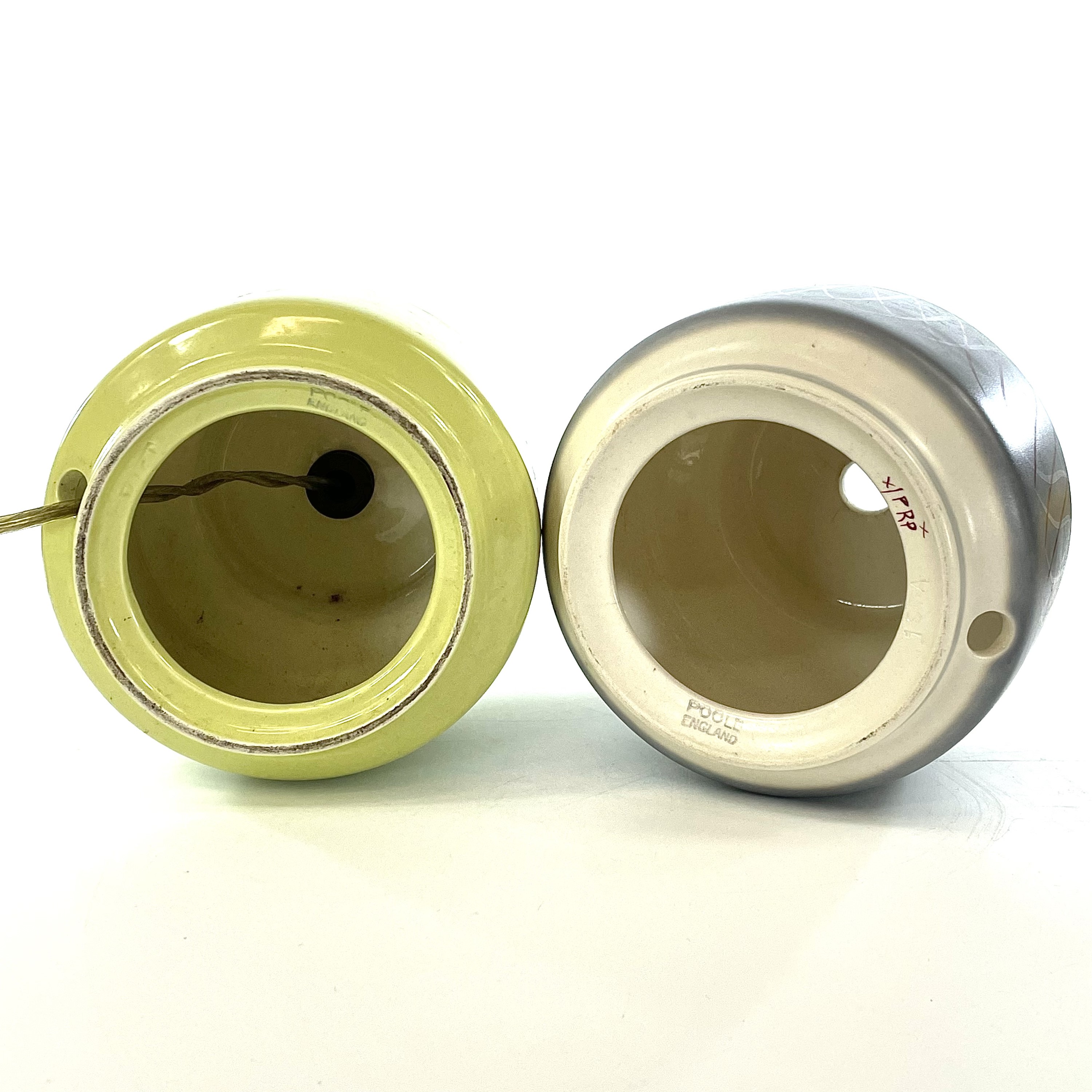 Lot 889 - A Poole pottery freeform lamp base pattern