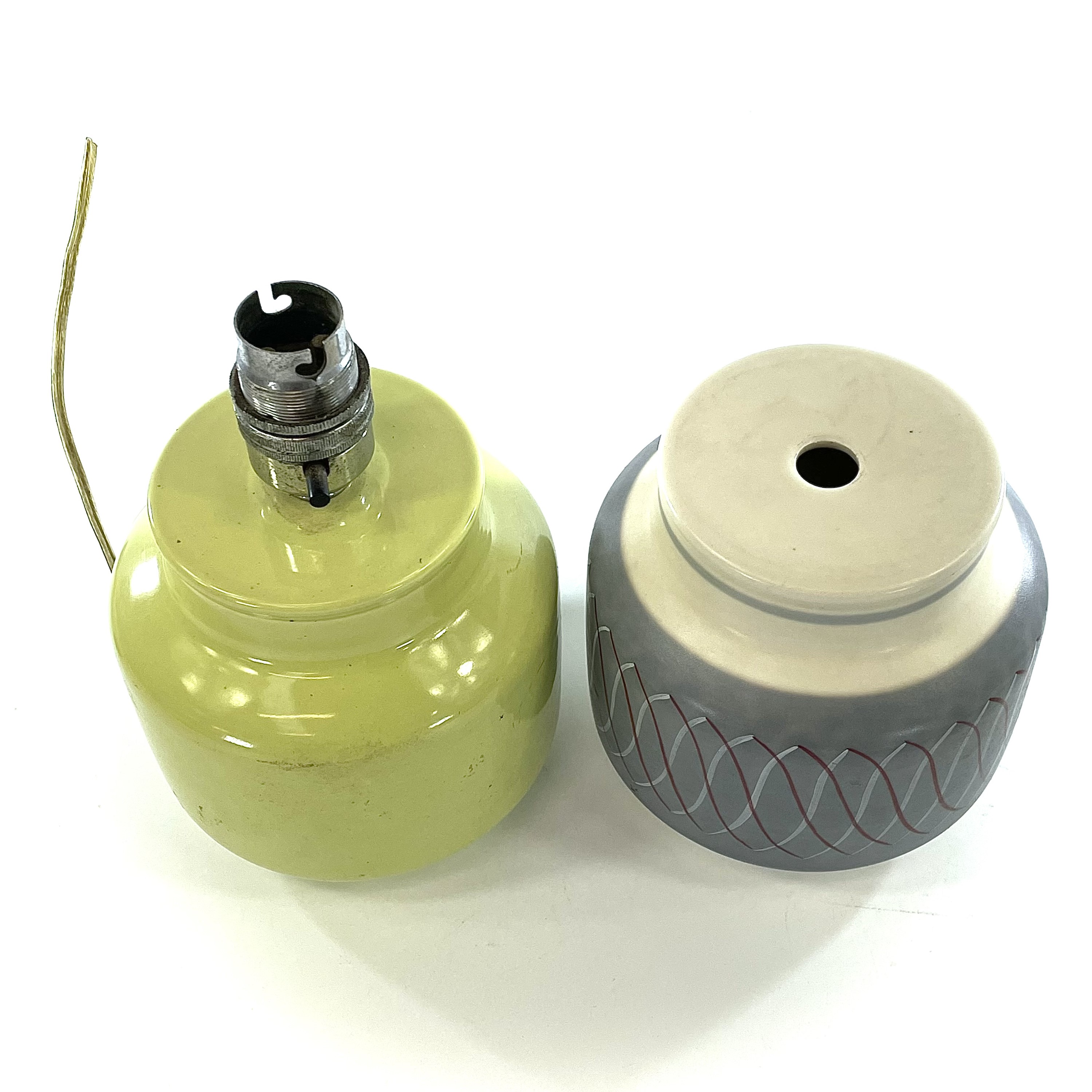 Lot 889 - A Poole pottery freeform lamp base pattern