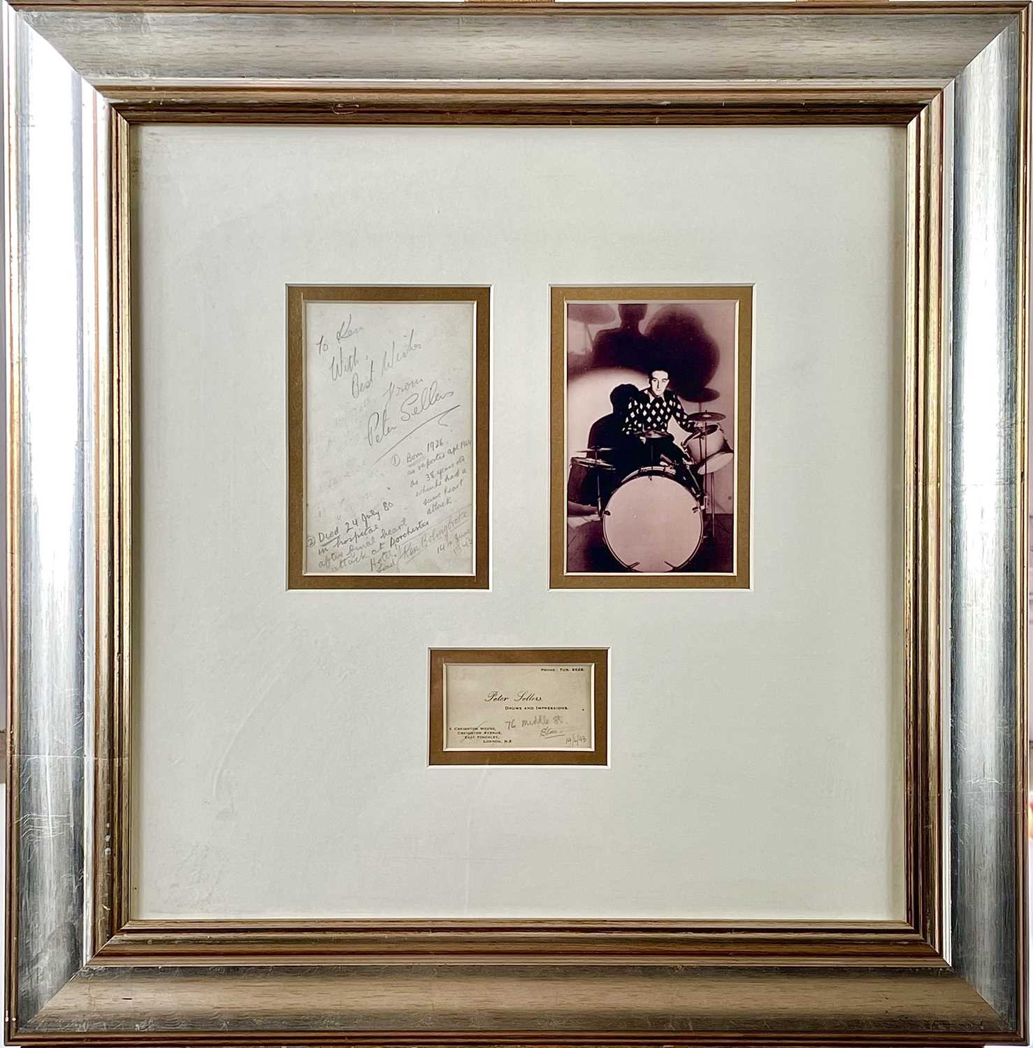 Lot 48 - An early 'Peter Sellers' signature and