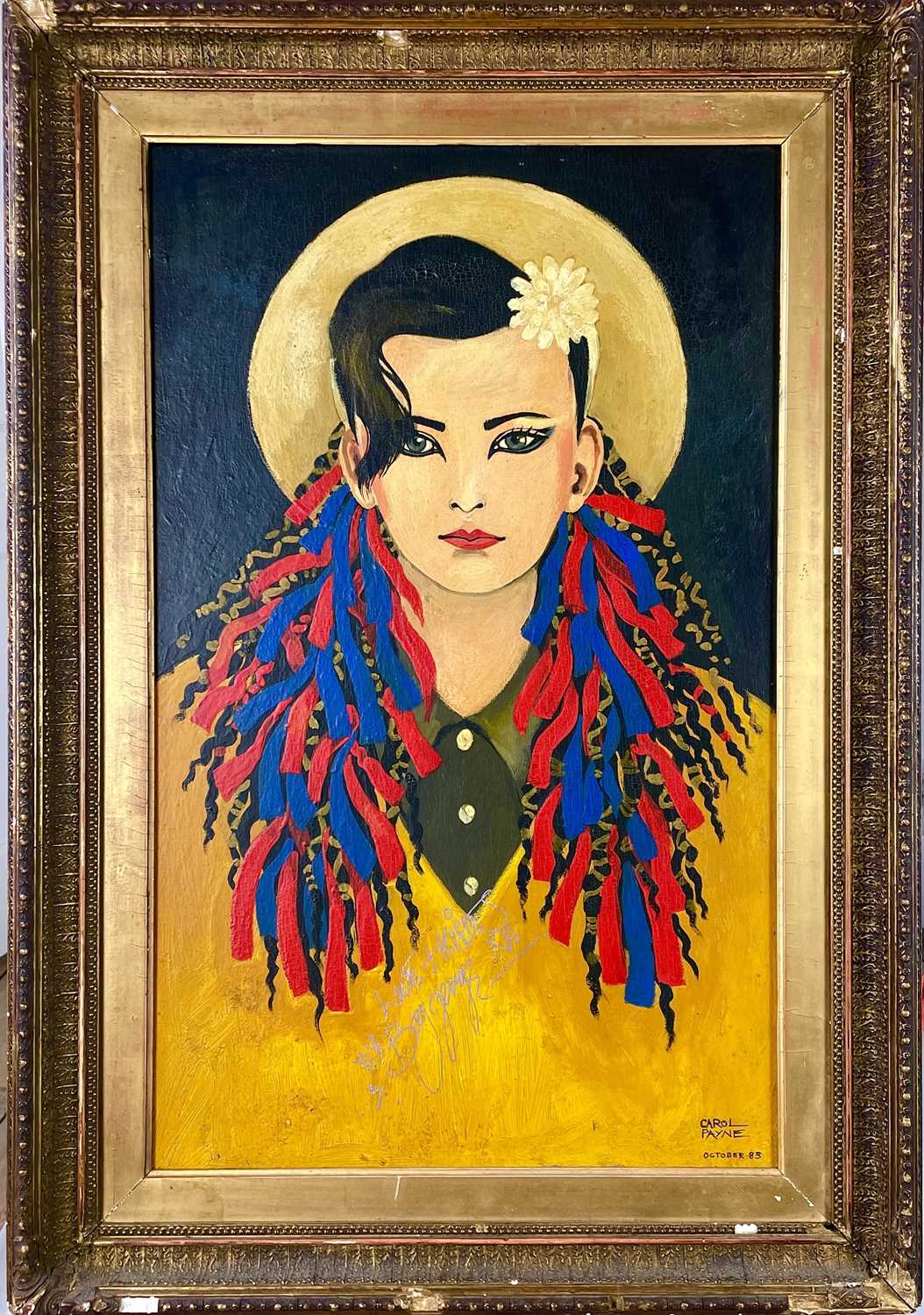Lot 40 - BOY GEORGE. An original Carol Payne painting