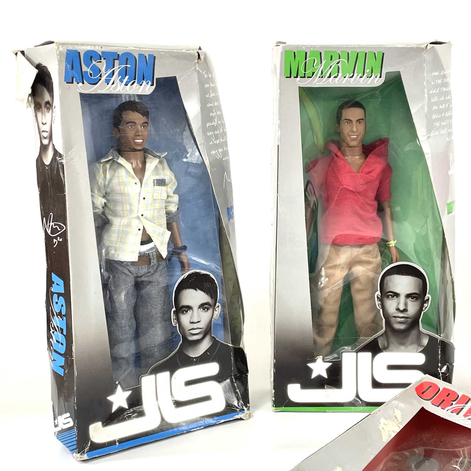 Lot 230 - Seven 'JLS' dolls.