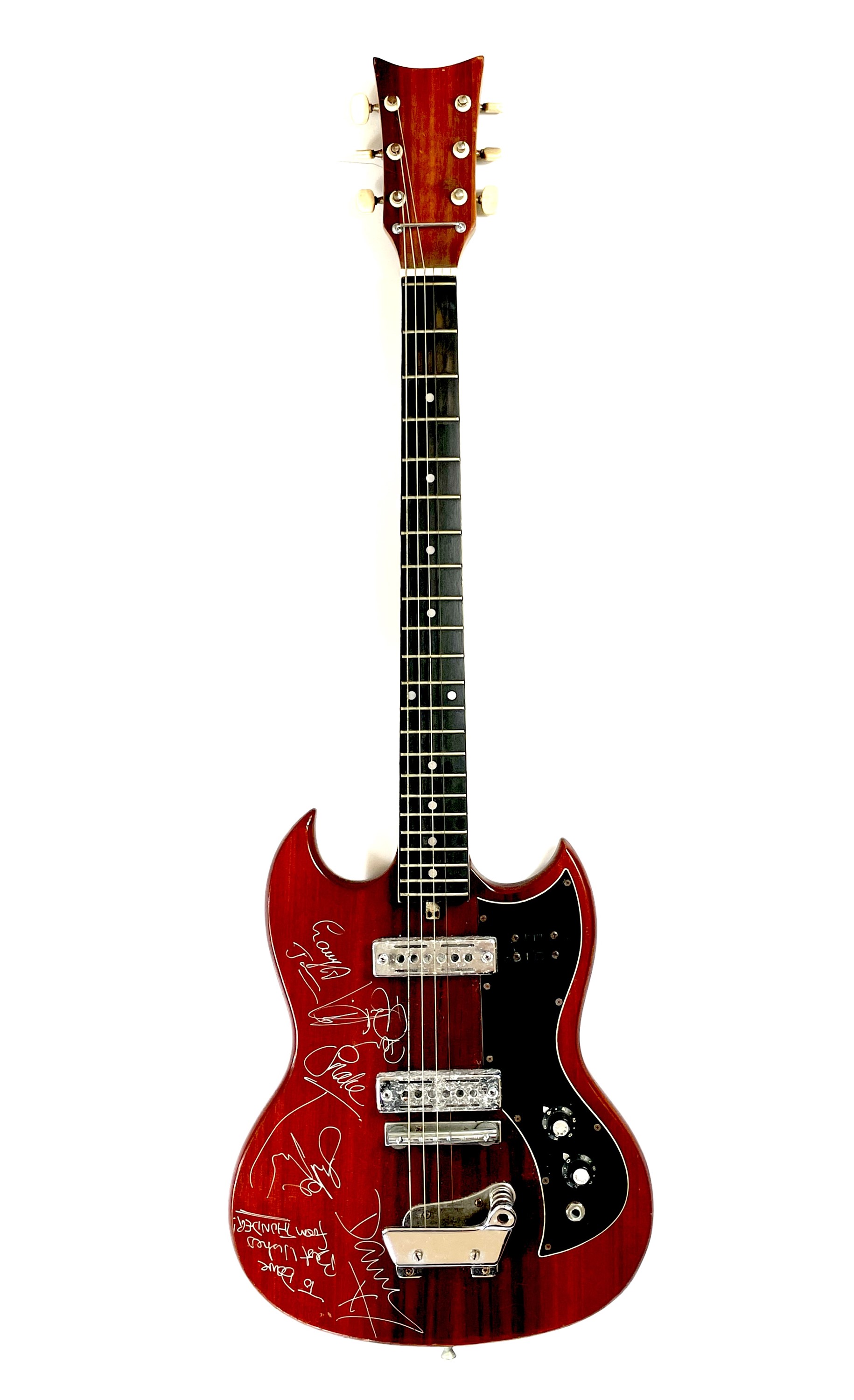 Lot 324 - A signed 'Thunder' guitar and an An original